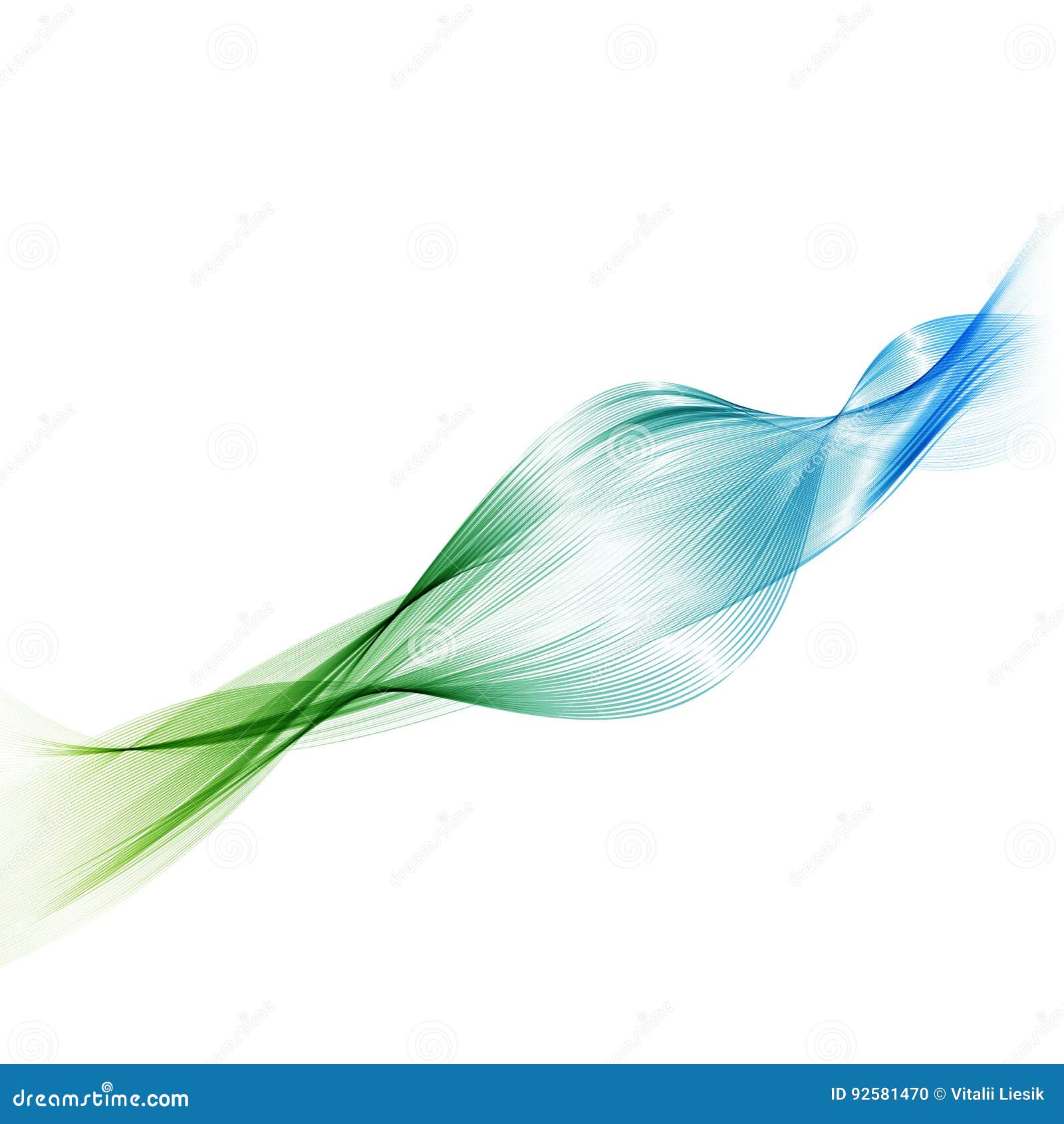 Abstract Background Blue and Green Wave.Transparent Waves Smoke Stock ...