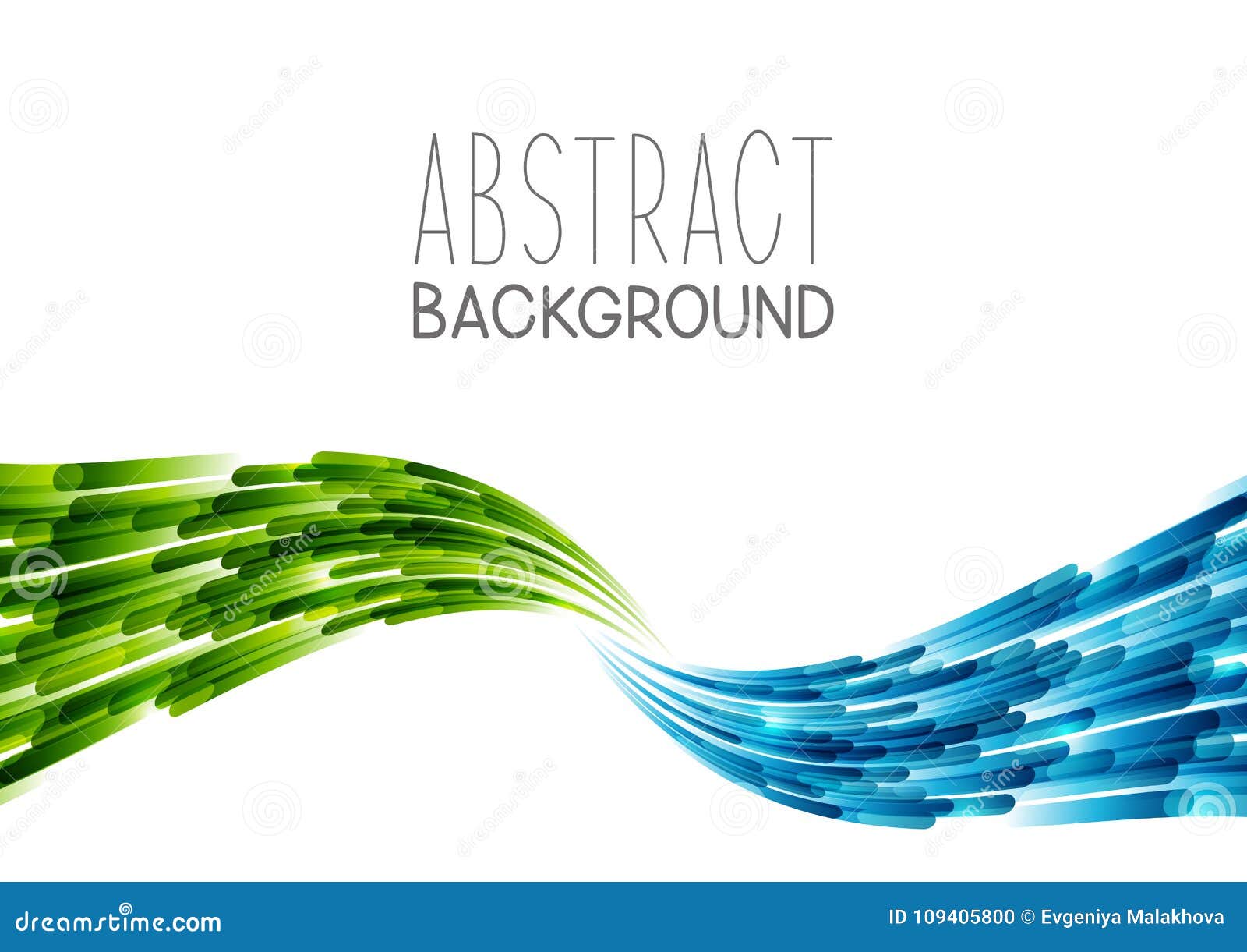 Abstract Background with Blue and Green Wave Stock Vector ...