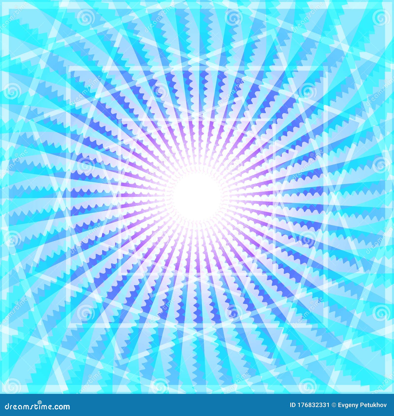 Abstract Background in Blue Halftones and the Shape of the Suns Rays ...
