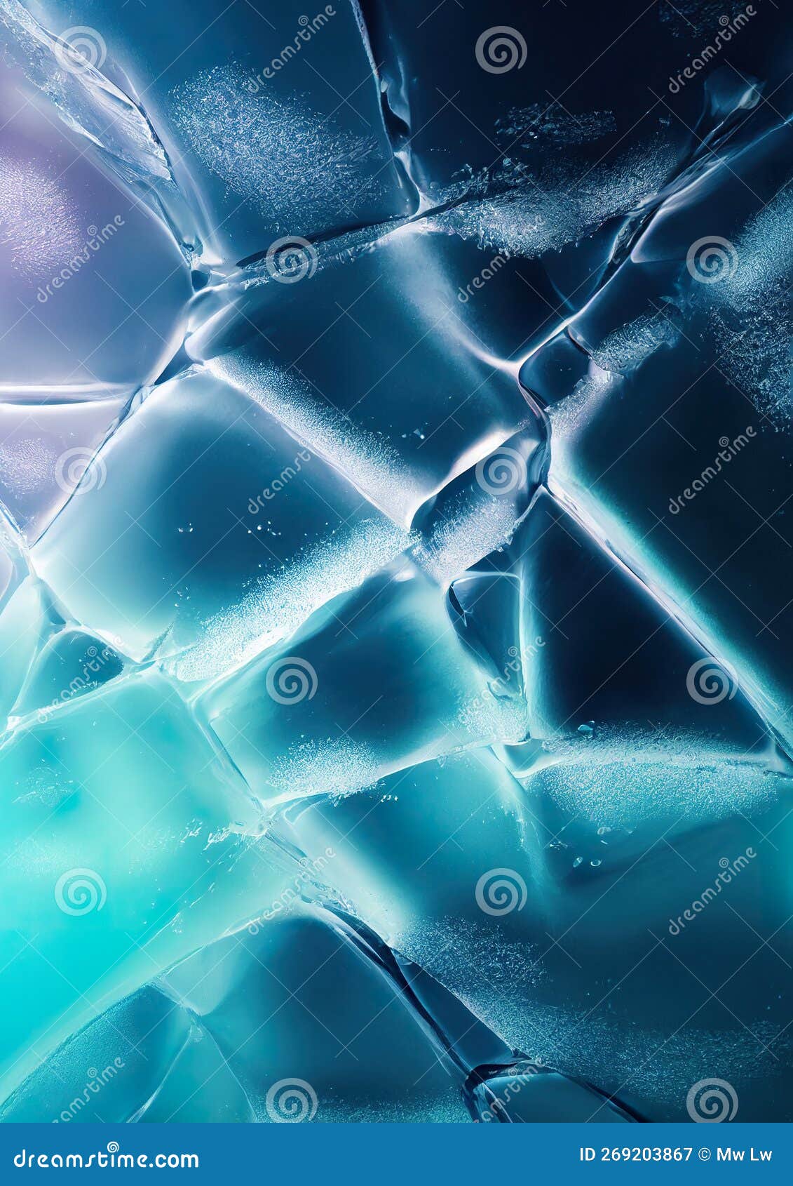 Abstract Background with Blue Ice Stock Illustration - Illustration of ...