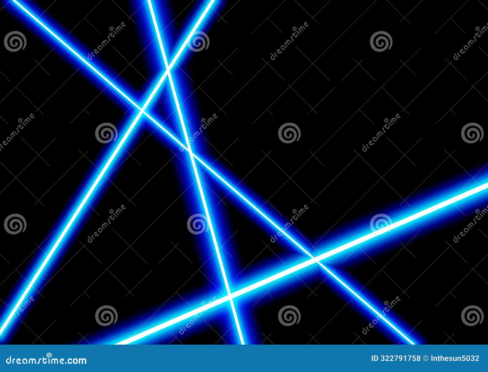Abstract Background of Blue Light Lines Crossing in the Dark Stock ...