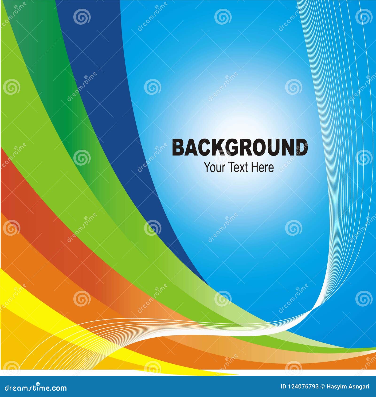 Abstract Background with Blue Light and Simple Lines Stock Illustration ...