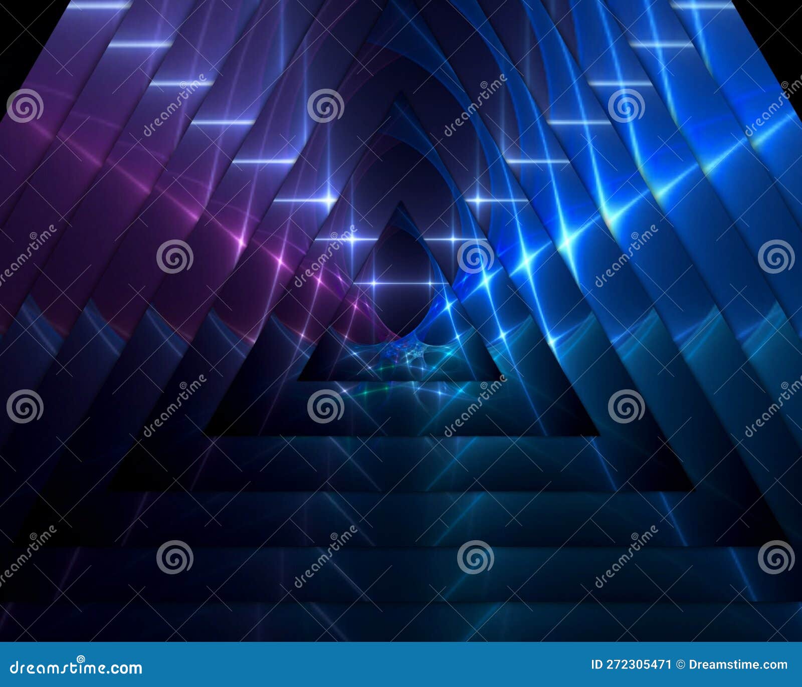 Abstract Background Anamorphic Blue Lights Shades Shapes and Blurs ...