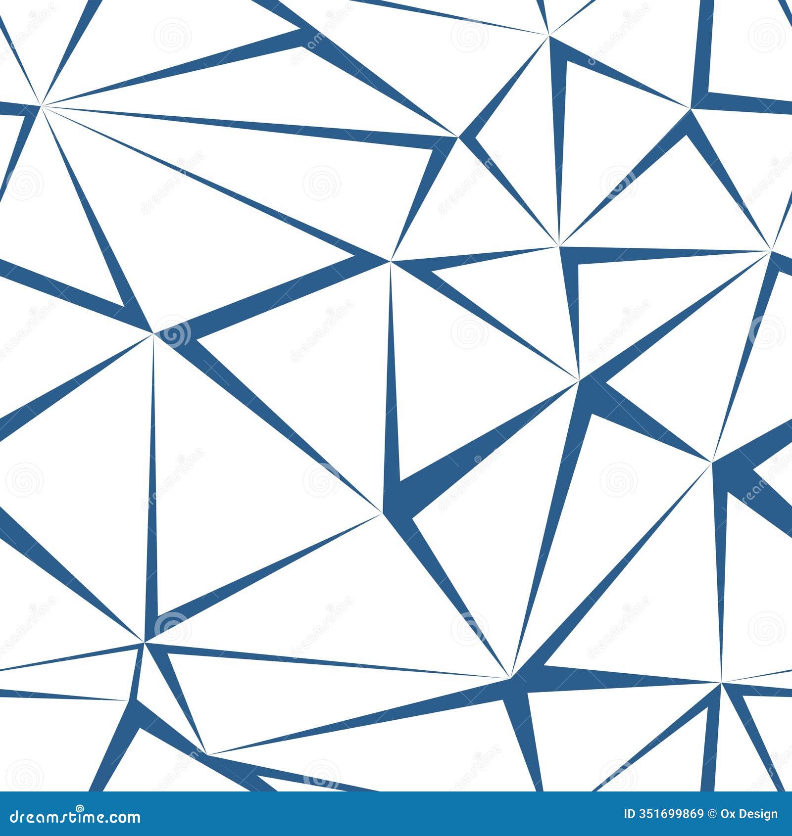 Abstract Background of Blue Line Polygons on White Background. Stock ...