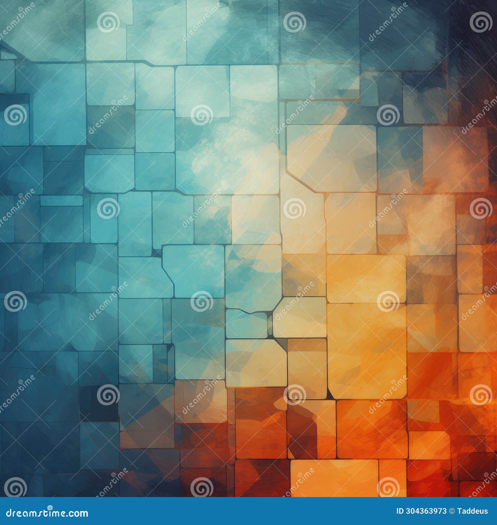 Abstract Background of Blue and Orange Colors. Stock Illustration ...