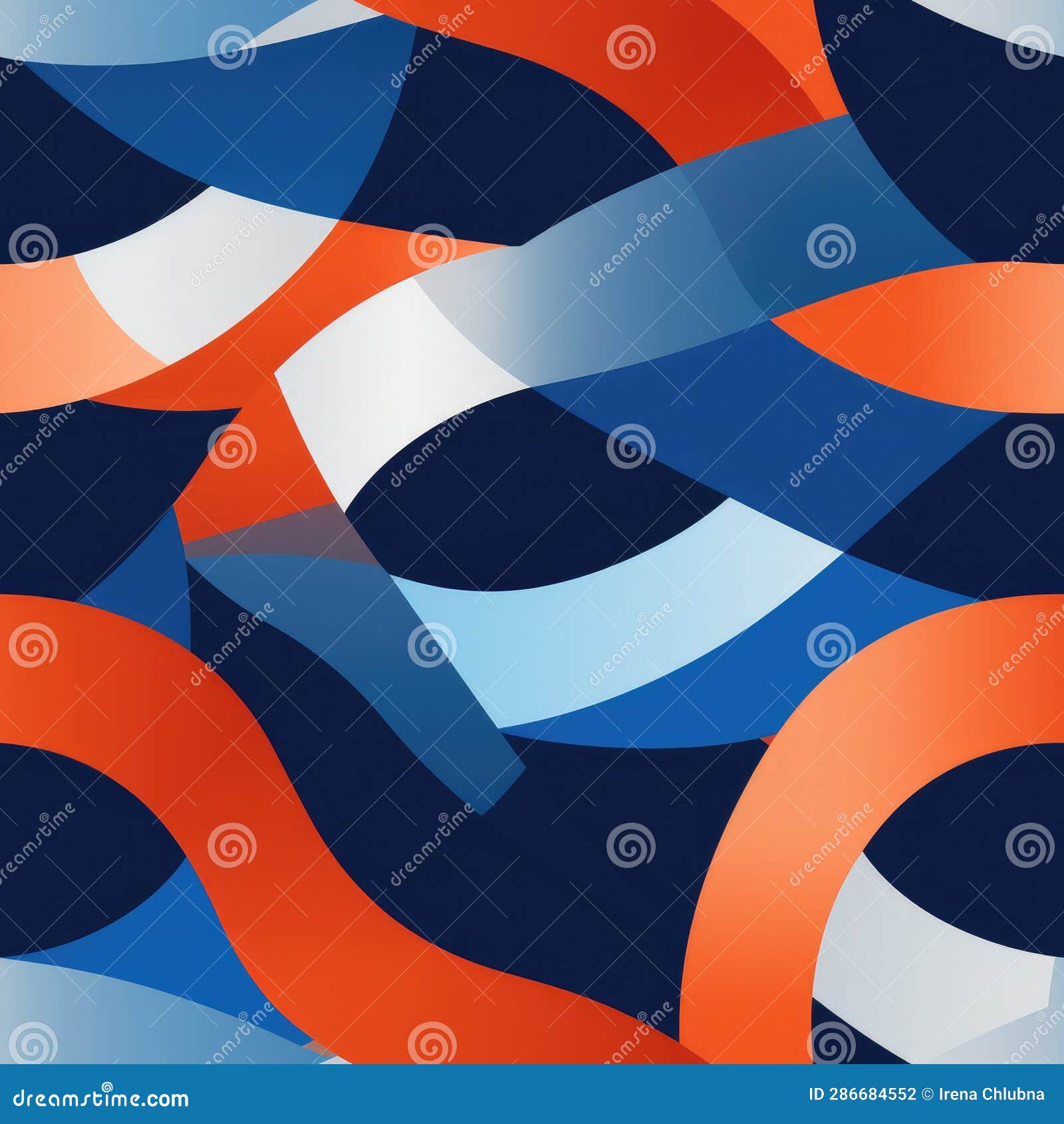 Abstract Background Blue Orange Modern Geometric Shape Stock ...