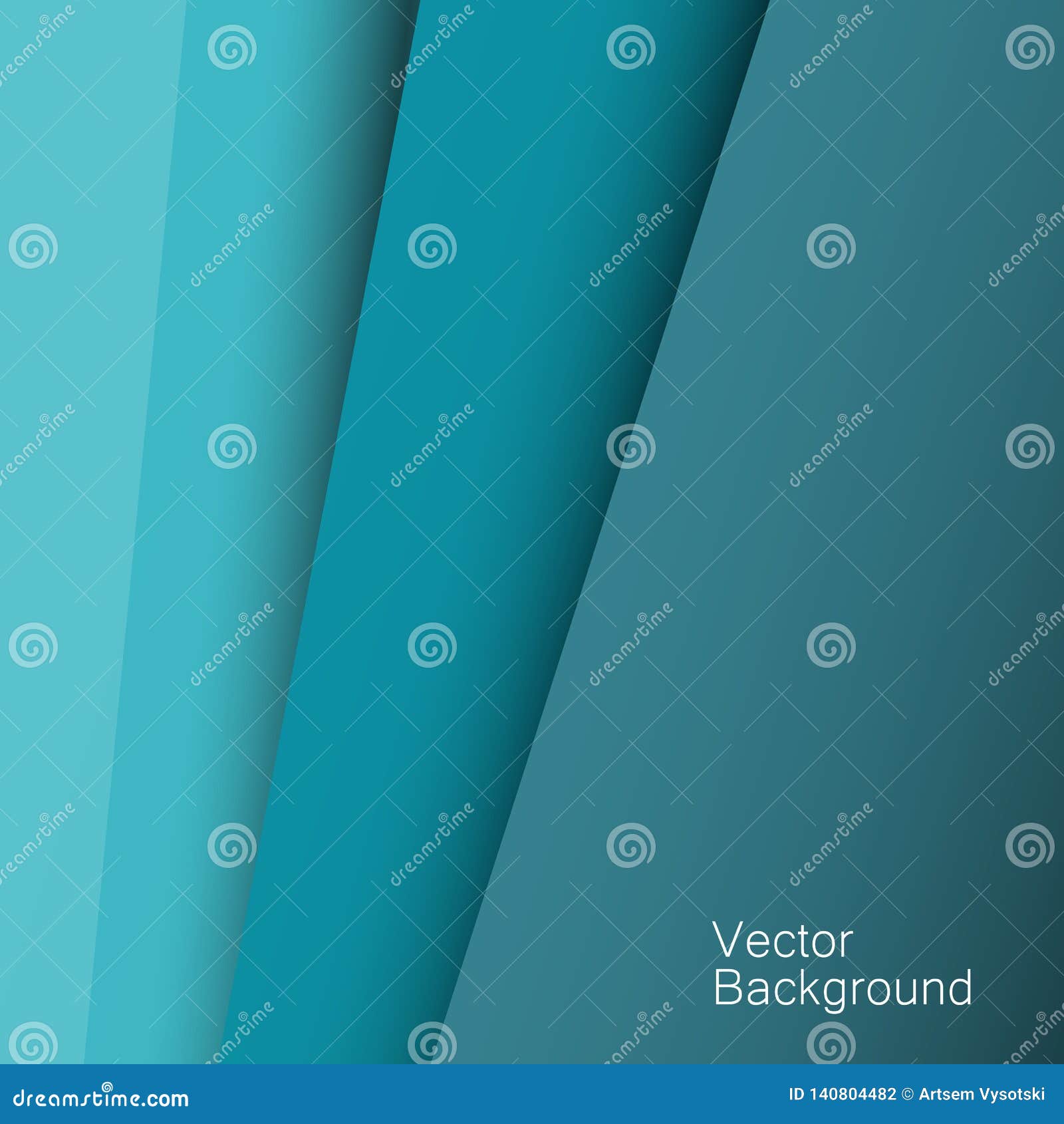 Abstract Background with Blue Paper Layers. Banner on Blue Paper Layers ...