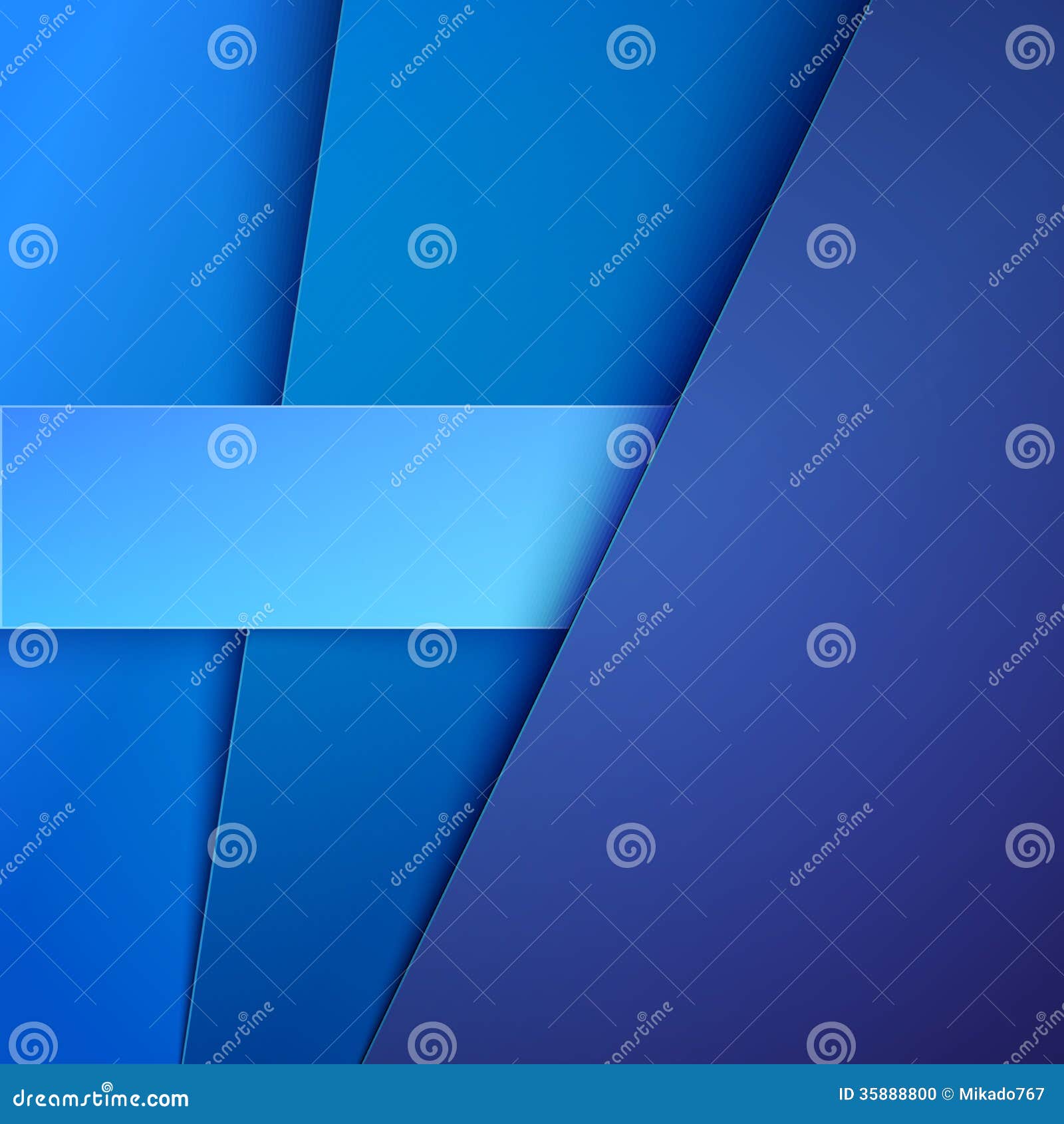 Abstract Background with Blue Paper Layers Stock Vector - Illustration ...