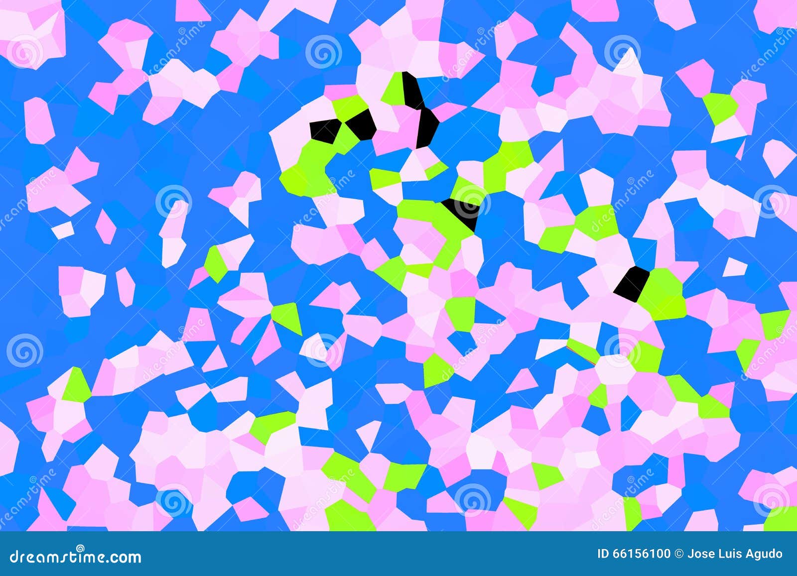Abstract Background of Blue and Pink Shapes. Stock Illustration - Illustration of color, pink ...