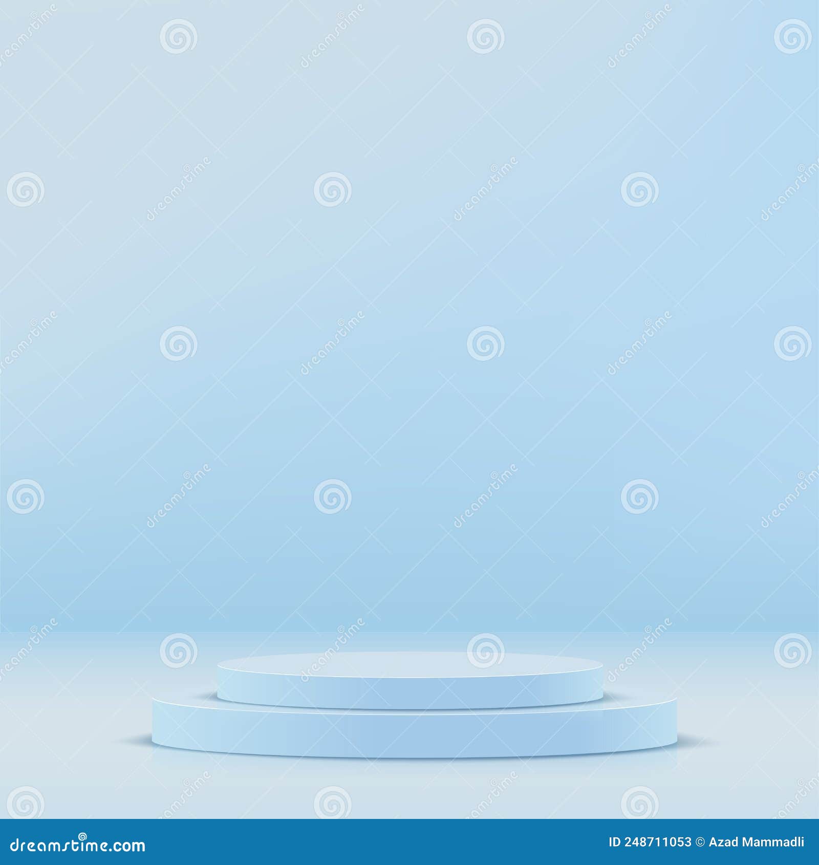 Abstract Background with Blue Podium for Presentation. Vector Stock ...