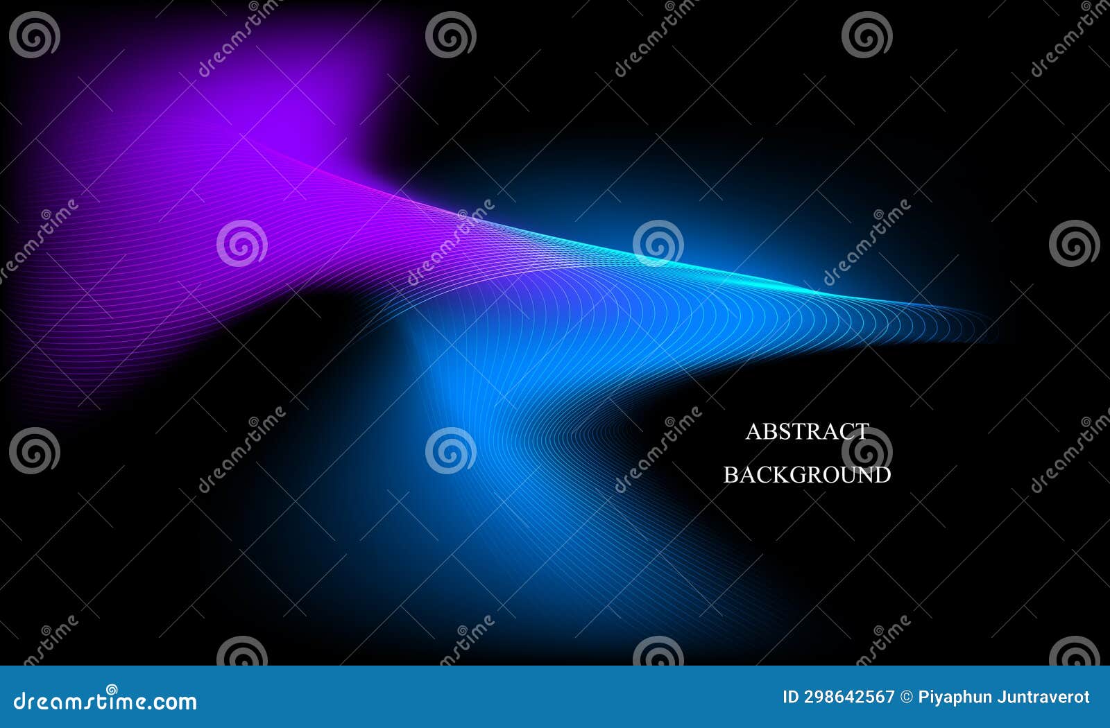 Abstract Background with Blue and Purple Lines Stock Illustration ...