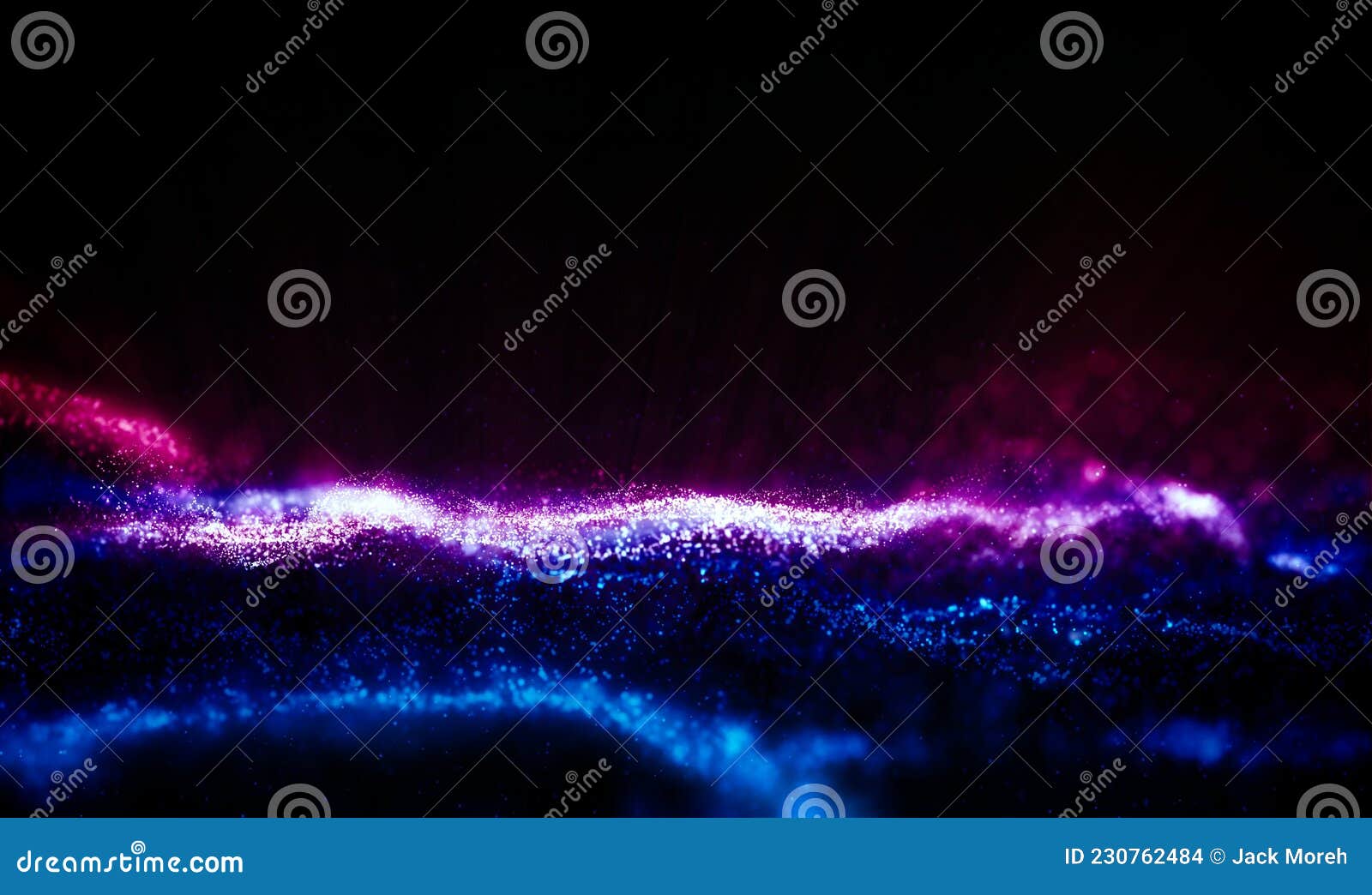 Abstract Background - Blue and Purple Particles Floating Stock ...