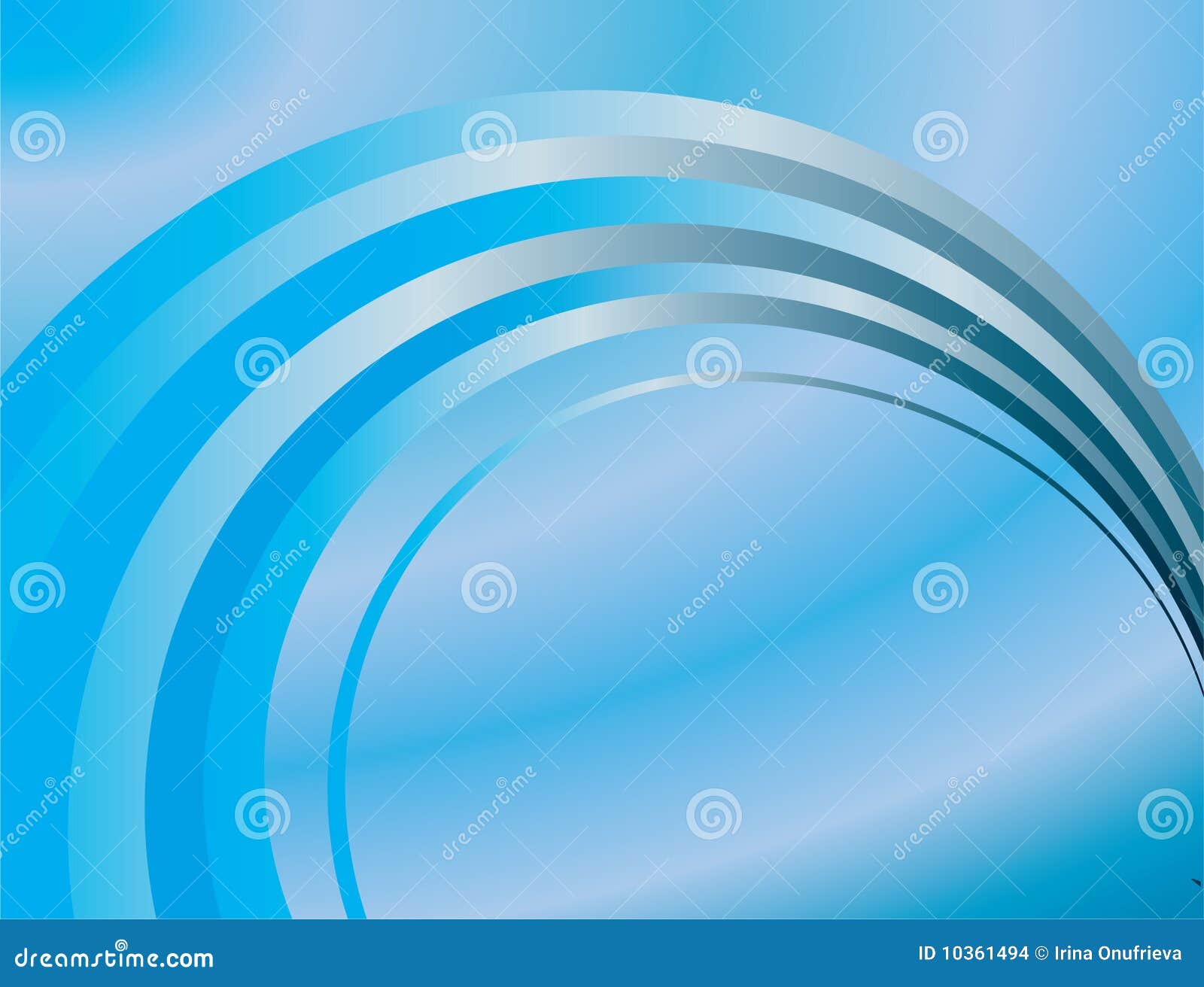 Abstract Background of the Blue Rings Stock Vector - Illustration of ...