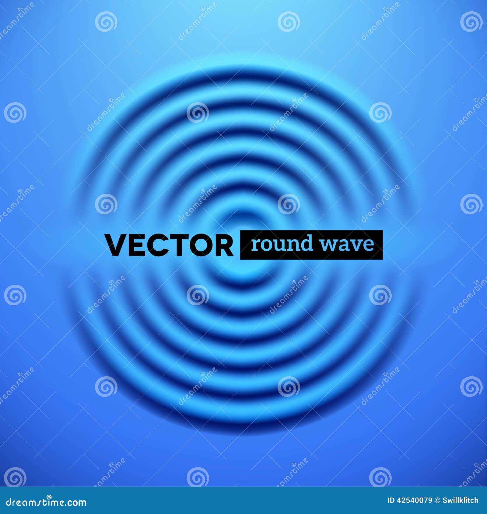 Abstract Background with Blue Ripple Waves Stock Vector - Illustration ...