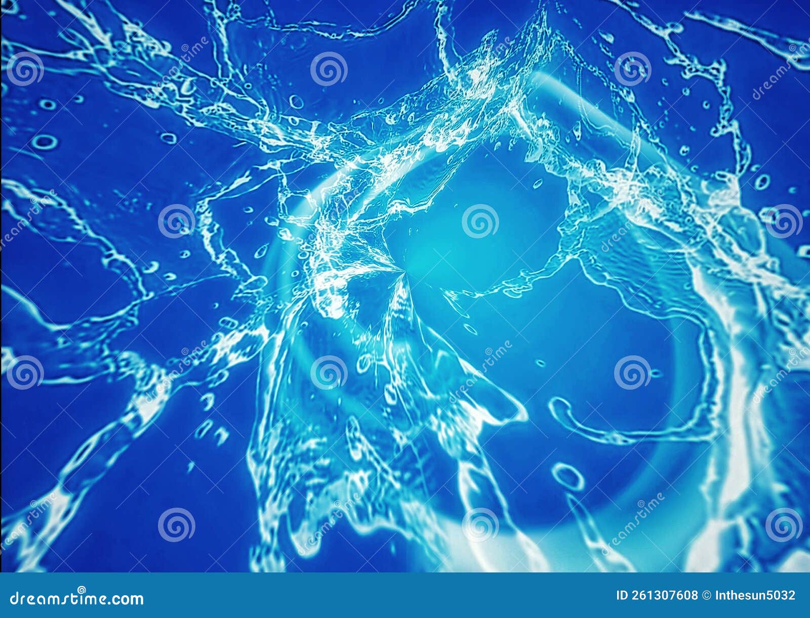 Abstract Background of Blue Ripples on Water Surface Stock Photo ...