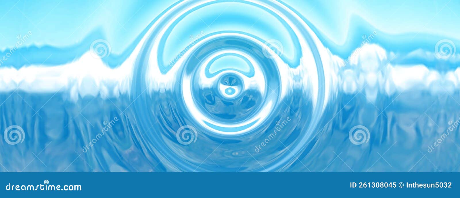 Abstract Background of Blue Ripples on Water Surface Stock Image ...