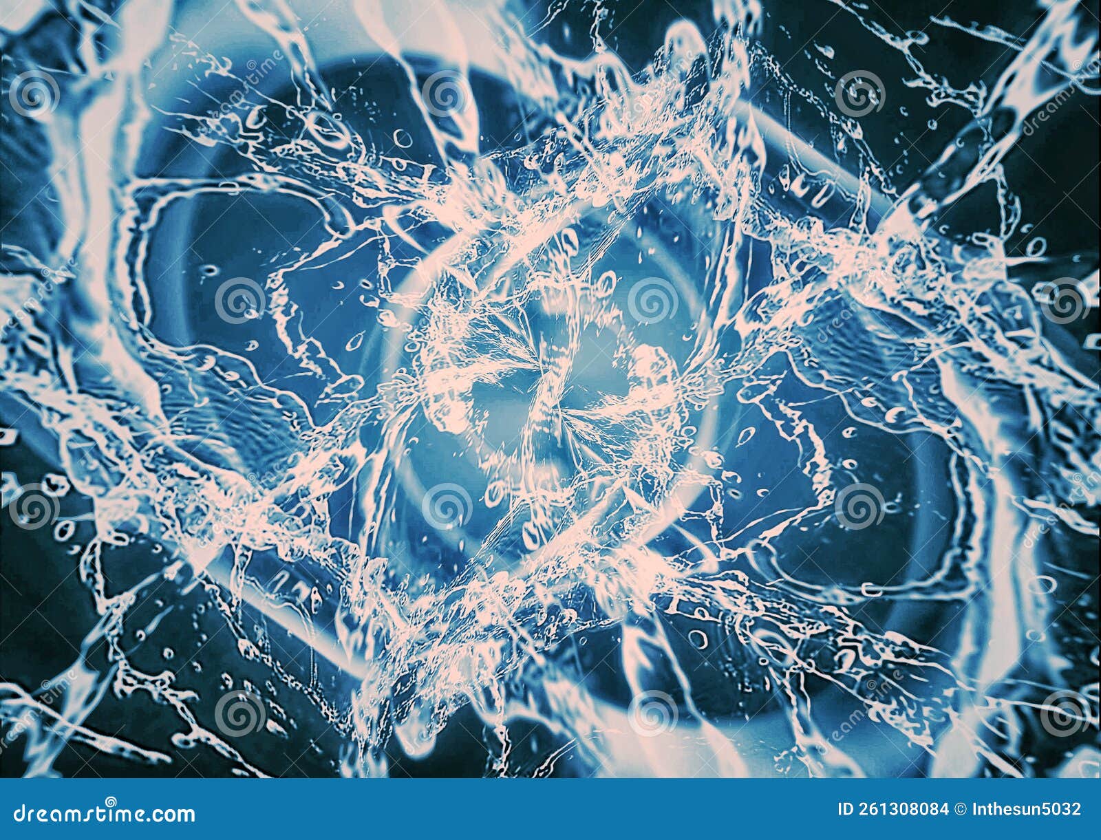 Abstract Background of Blue Ripples on Water Surface Stock Photo ...