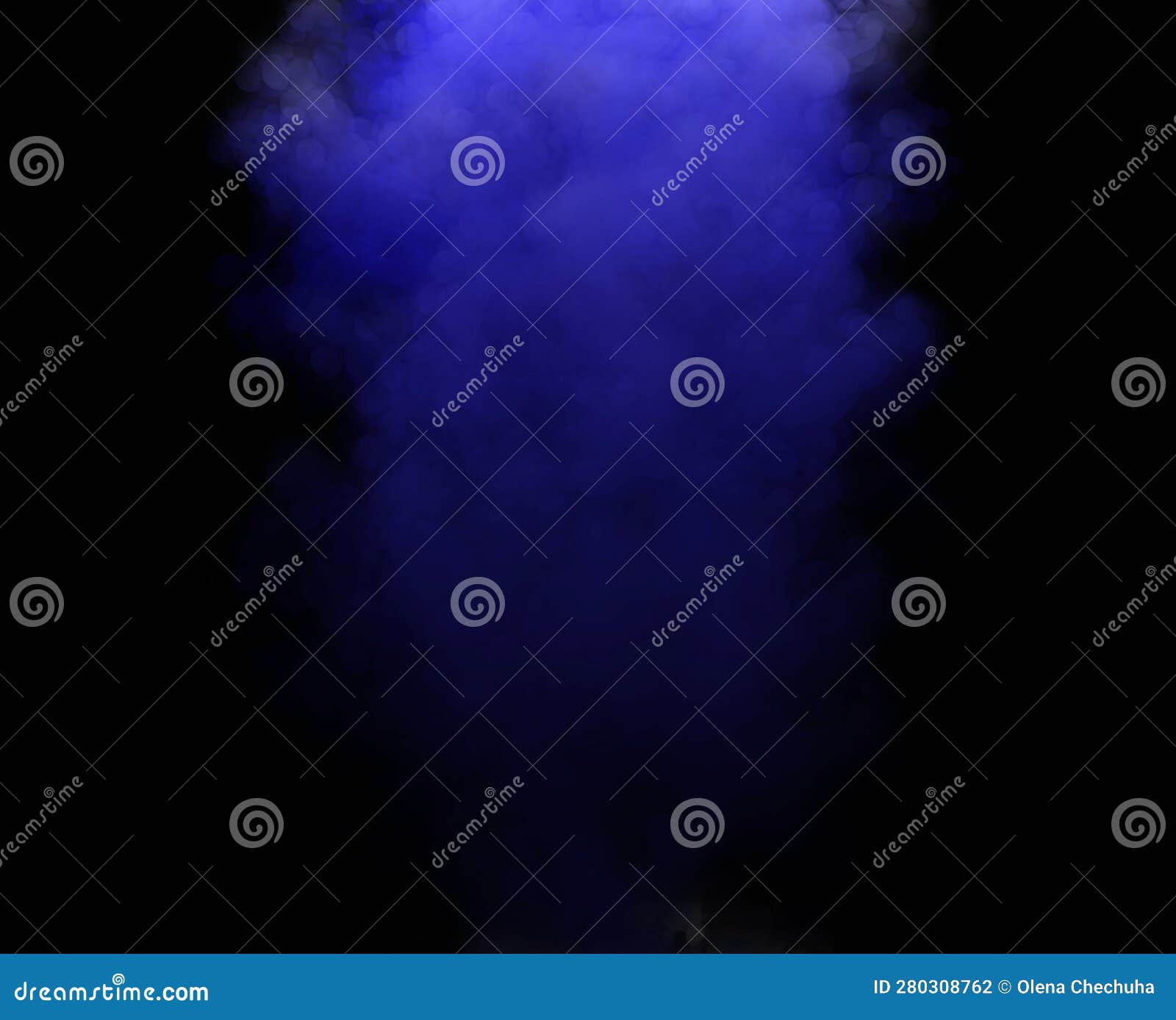 Abstract Background Blue Smoke on Black Background Stock Illustration ...