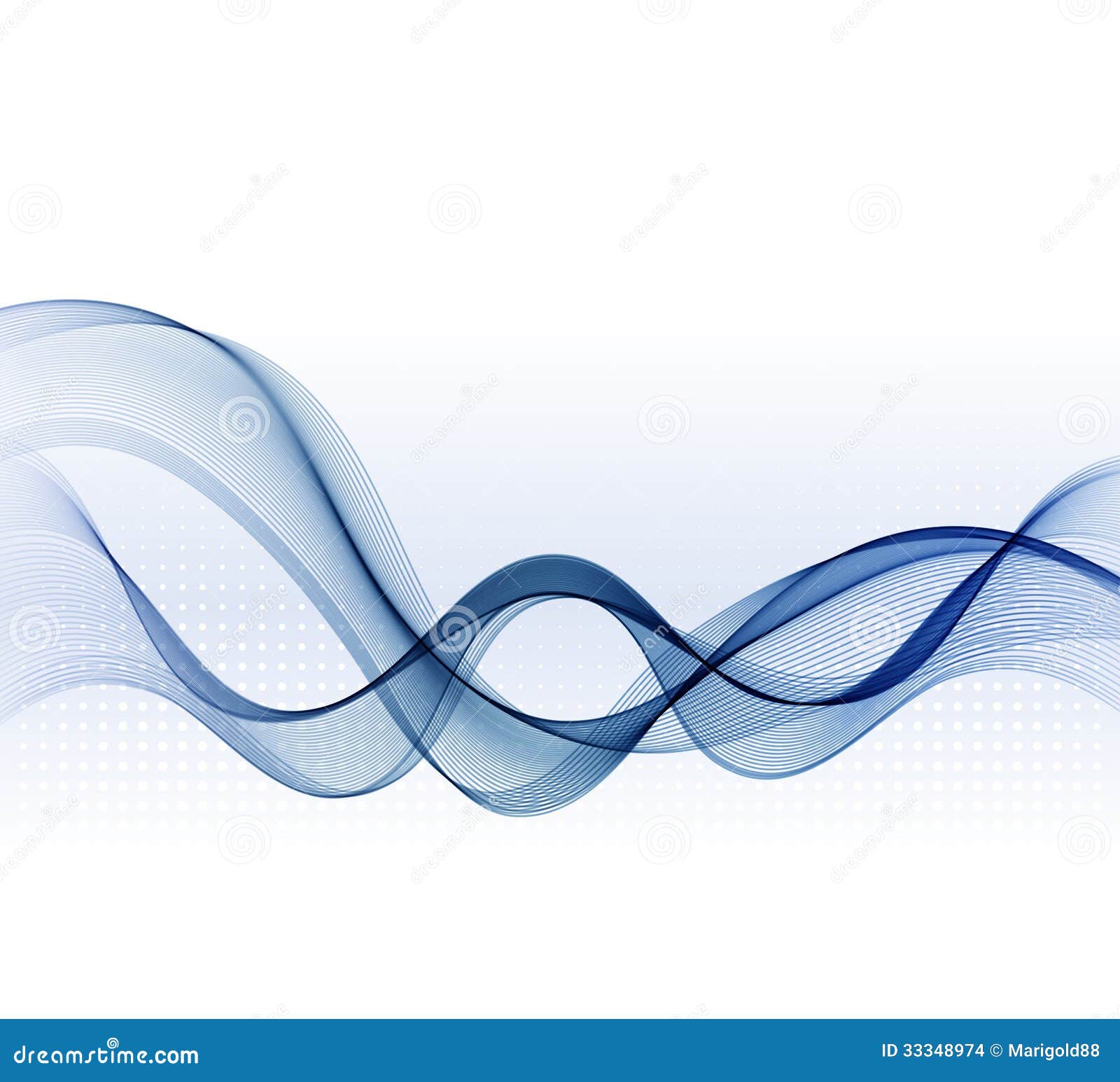 Abstract Background with Blue Smoke Wave Stock Vector - Illustration of ...