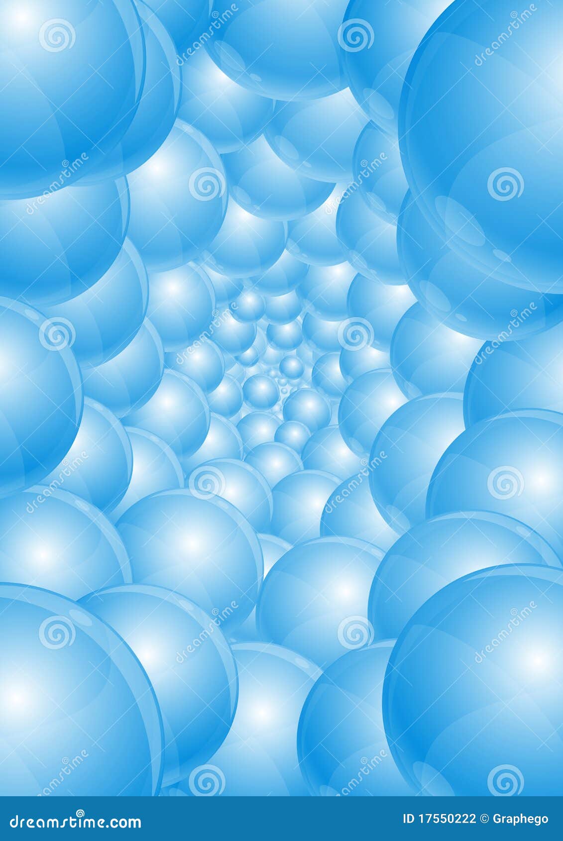 Abstract Background - Blue Spheres Stock Illustration - Illustration of ...