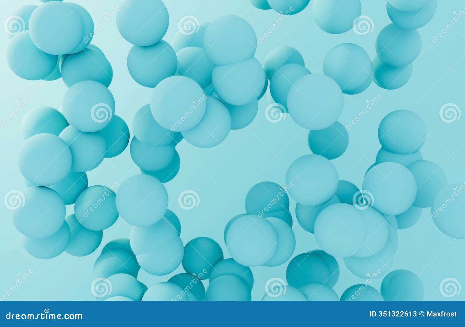 Blue Spheres Connected In Ring Networks Royalty-Free Stock Image ...