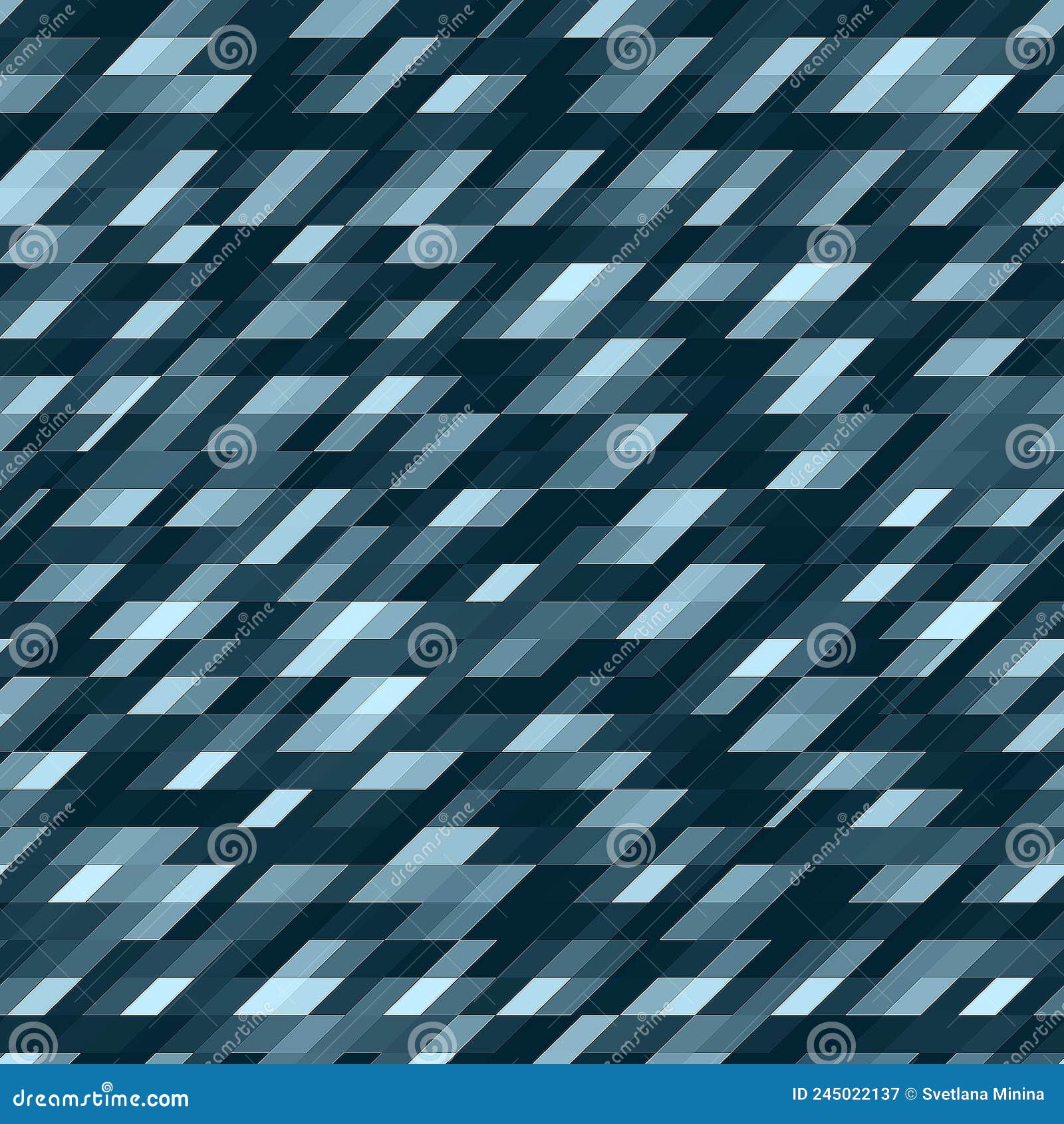 Abstract Background Blue and Blue Squares are Small. Stock Illustration ...