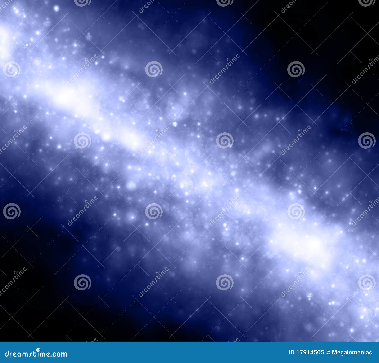 Abstract Background of Blue Starfield Stock Illustration - Illustration ...