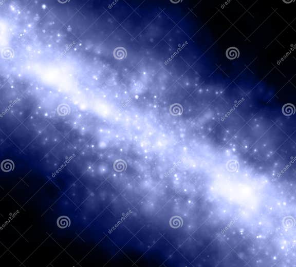 Abstract Background of Blue Starfield Stock Illustration - Illustration ...