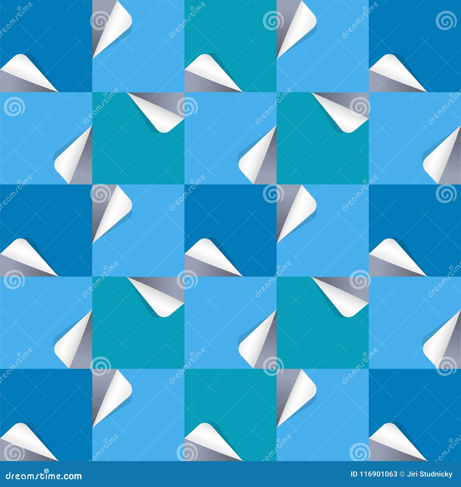 Abstract Background with Blue Stickers. Stock Vector - Illustration of ...