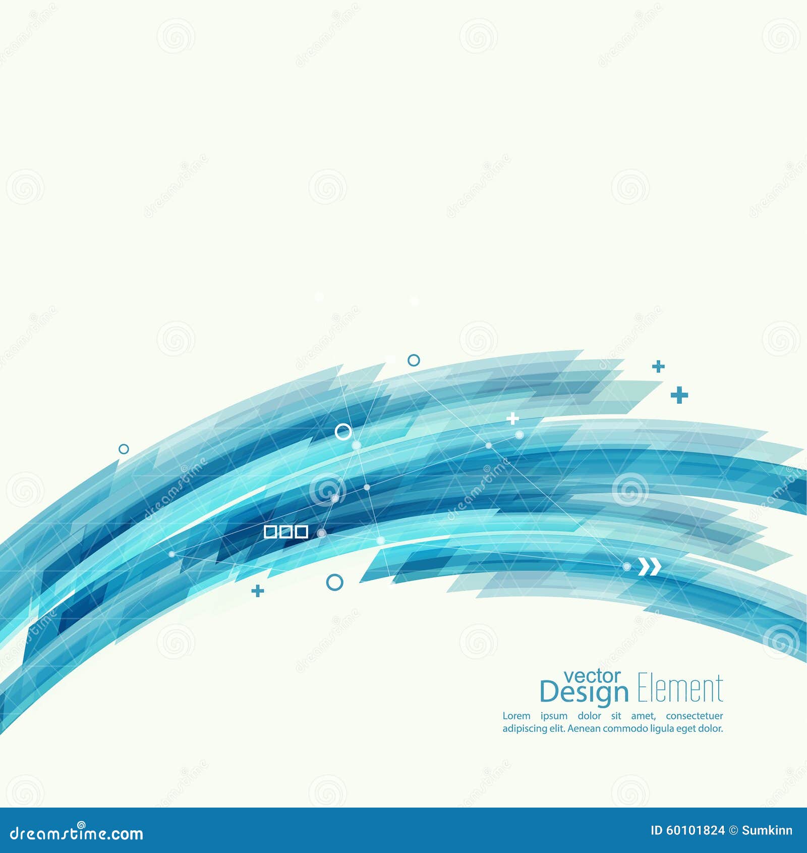 Abstract Background with Blue Stripes Corner Stock Vector ...