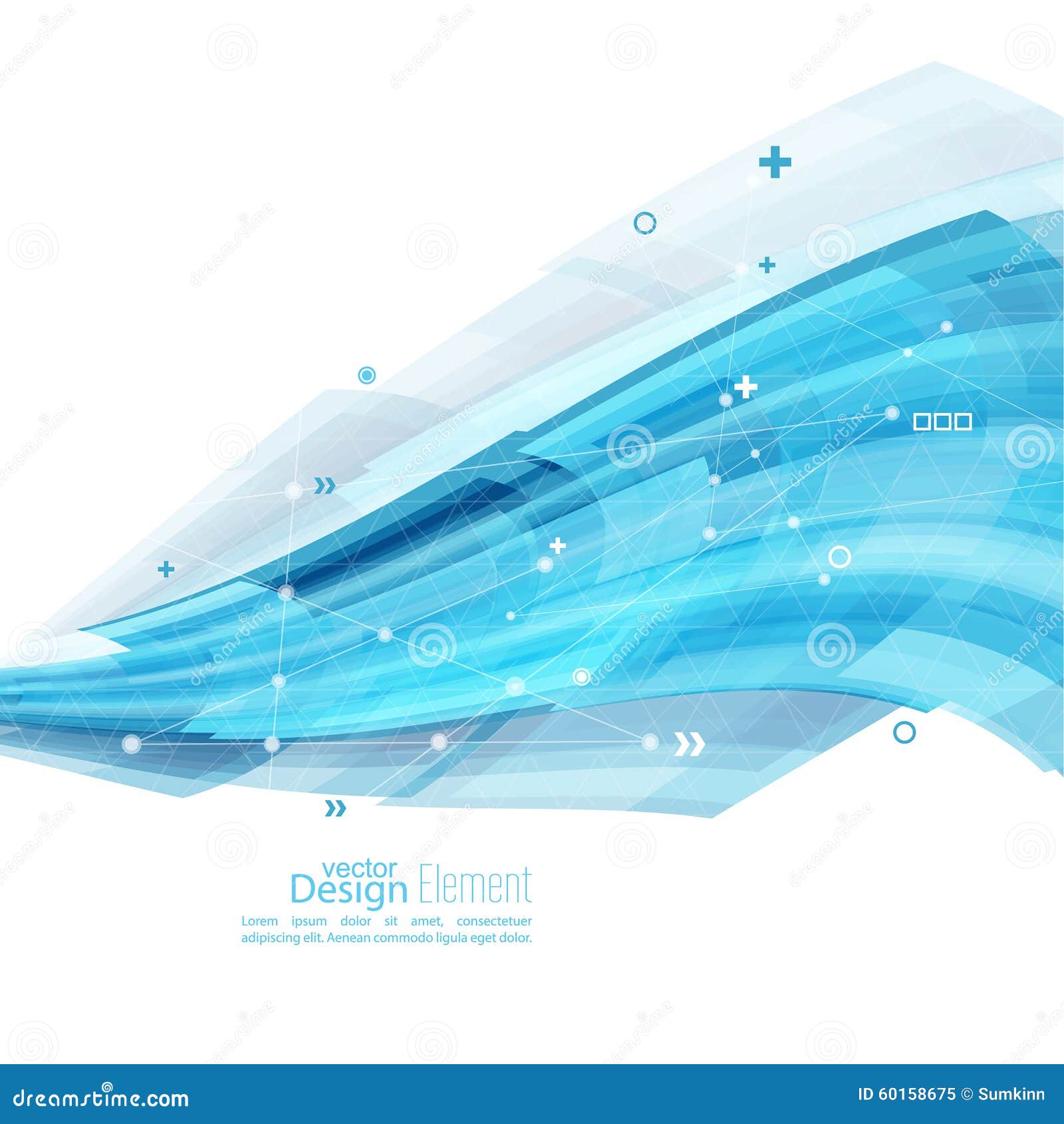 Abstract Background with Blue Stripes Corner. Stock Vector ...