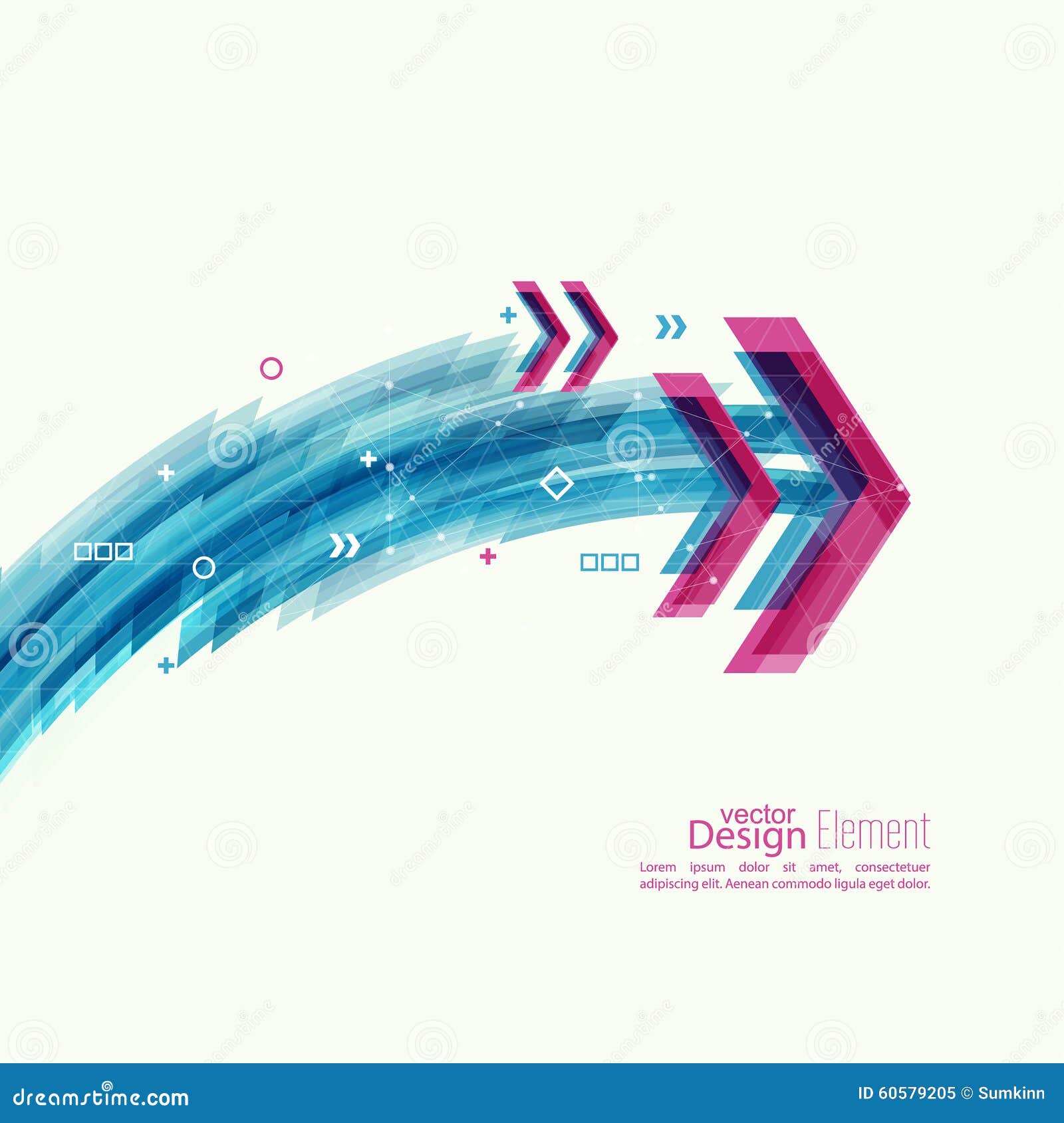 Abstract Background with Blue Stripes Corner Stock Vector ...