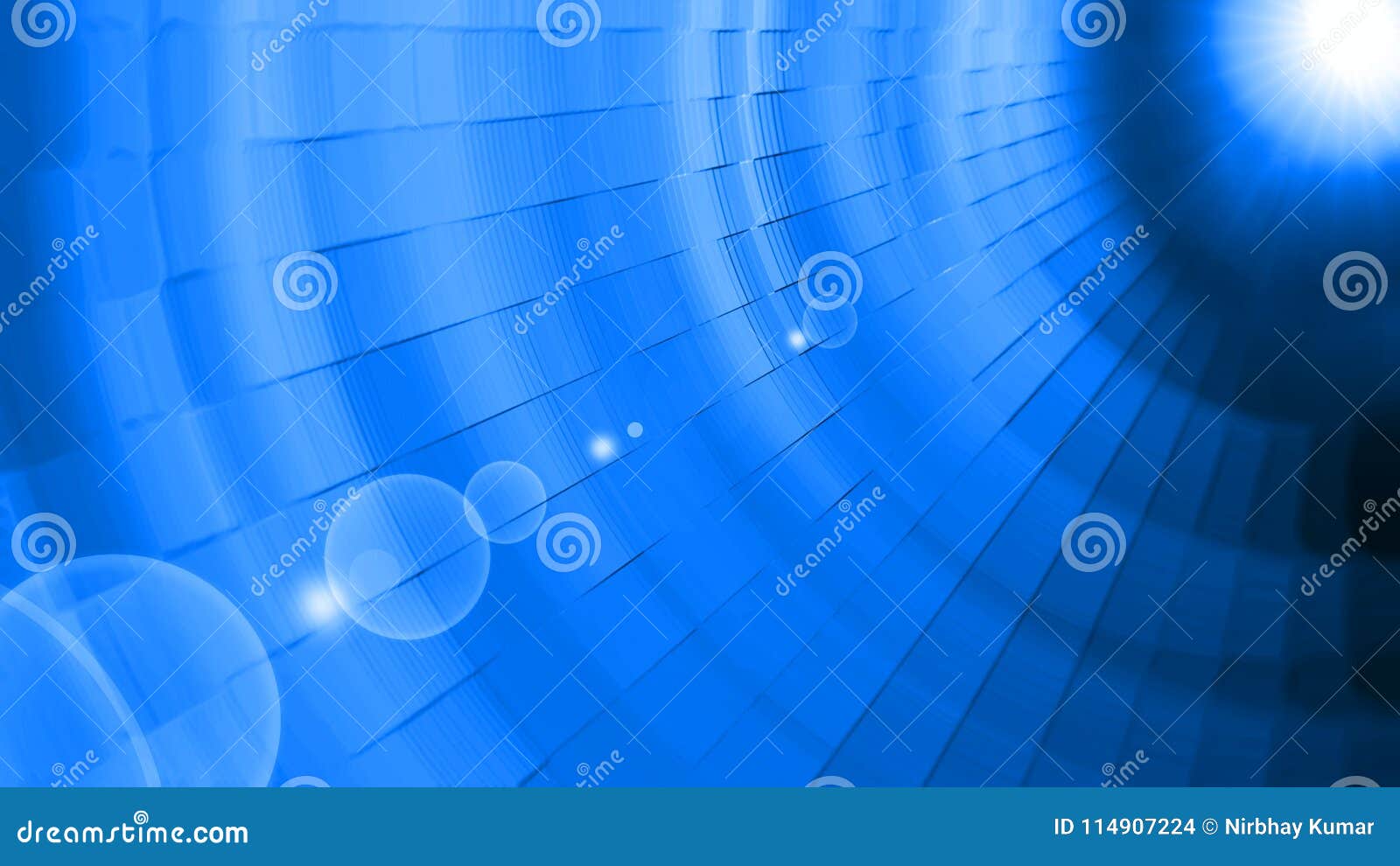 Abstract Background Blue Sun Light Stock Photo - Image of element, bend ...