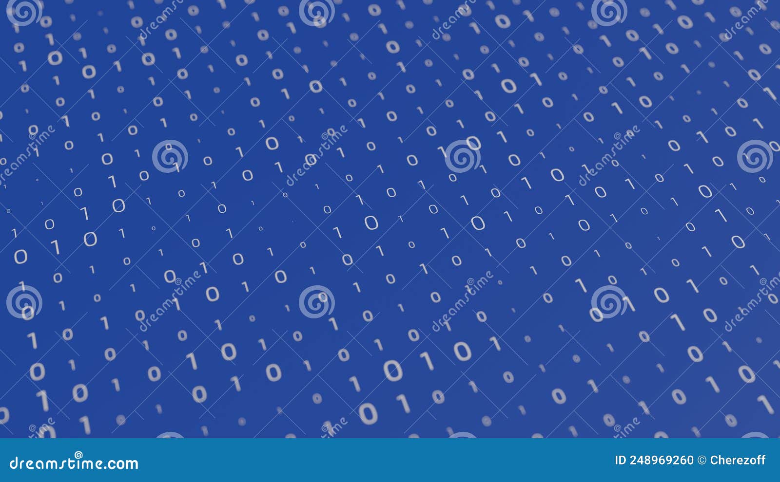 Abstract Background in Blue with Texture of Numbers Stock Illustration ...