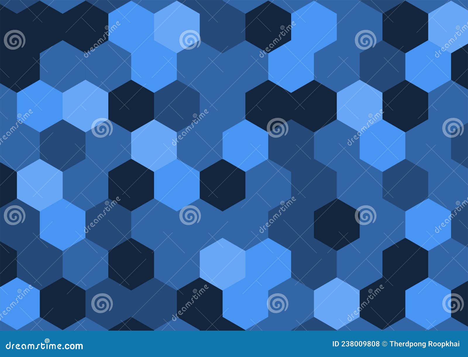 Abstract Background of Blue Tone Color with Hexagon Shape of Modern ...