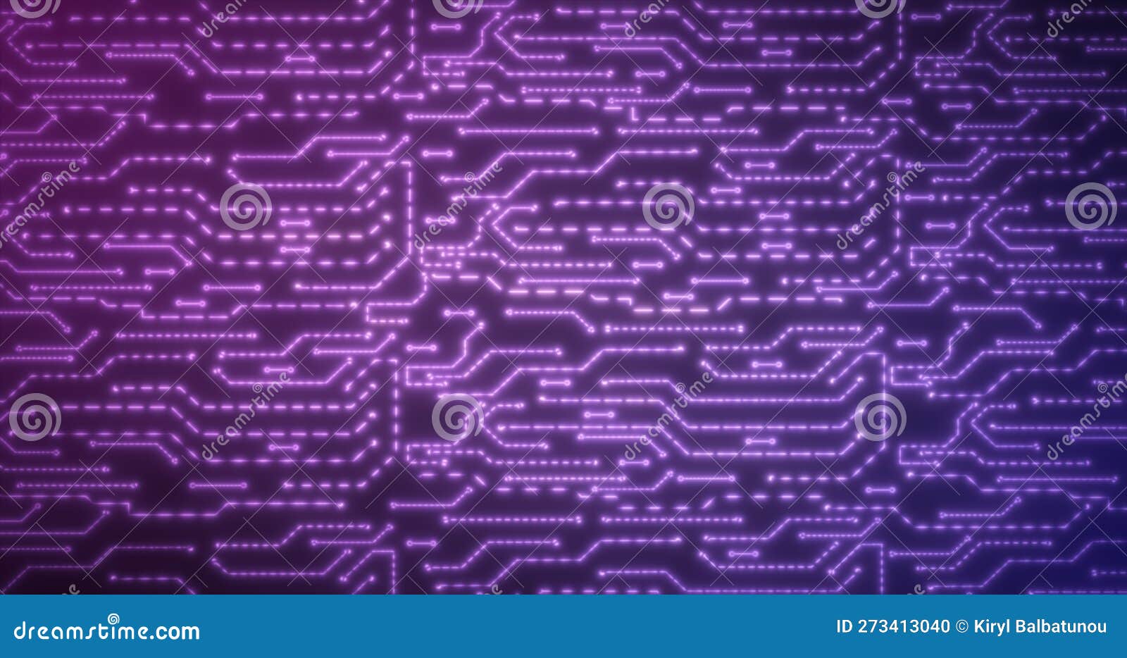 Abstract Background of Blue-violet Computer Circuit Boards Digital Hi ...