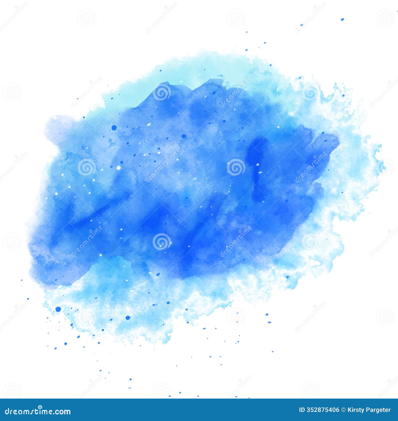 Abstract Background with Blue Watercolour Splat Design Stock ...