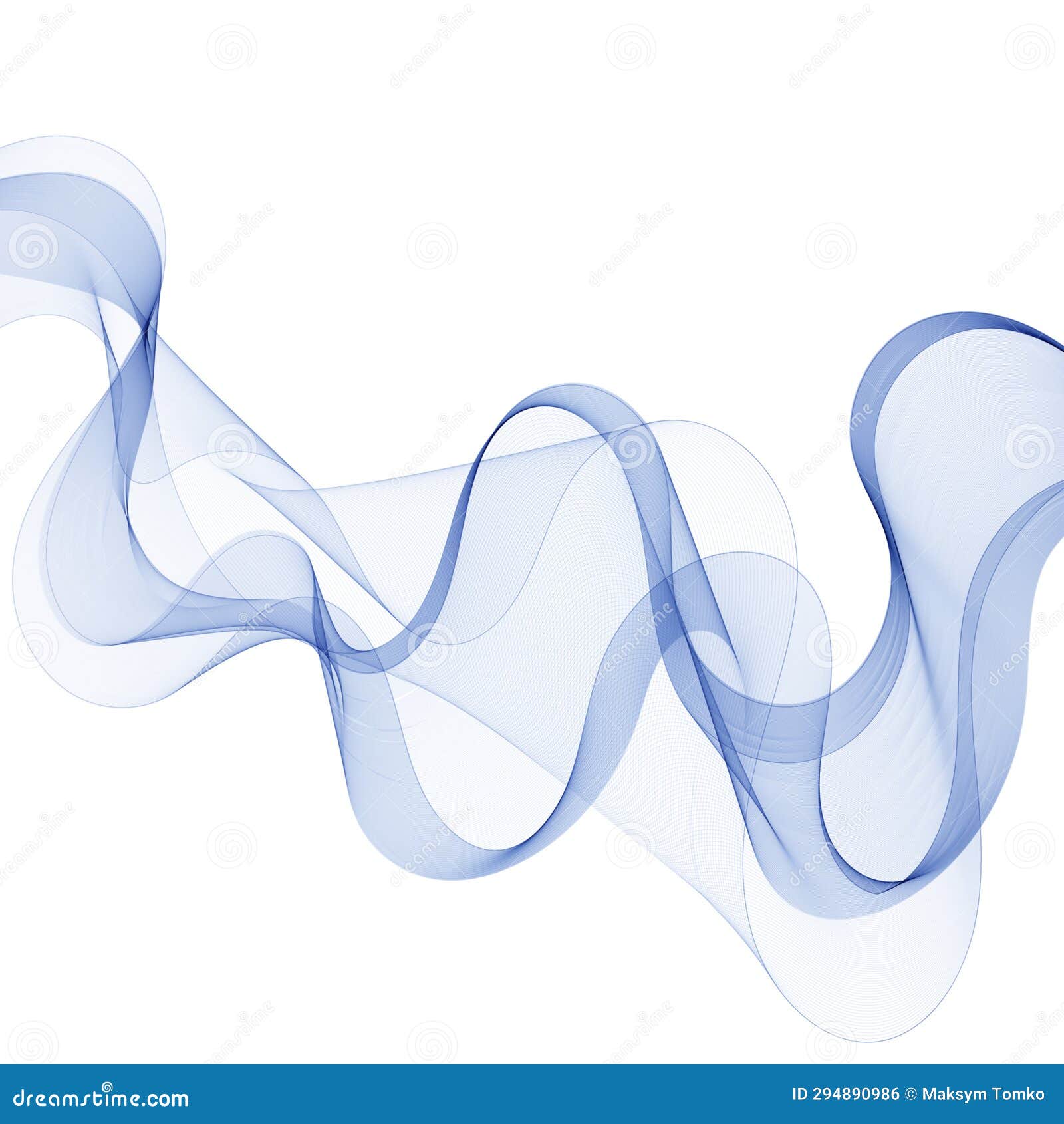 Abstract Background with Blue Waves. Vector Illustration. Eps 10 Stock ...