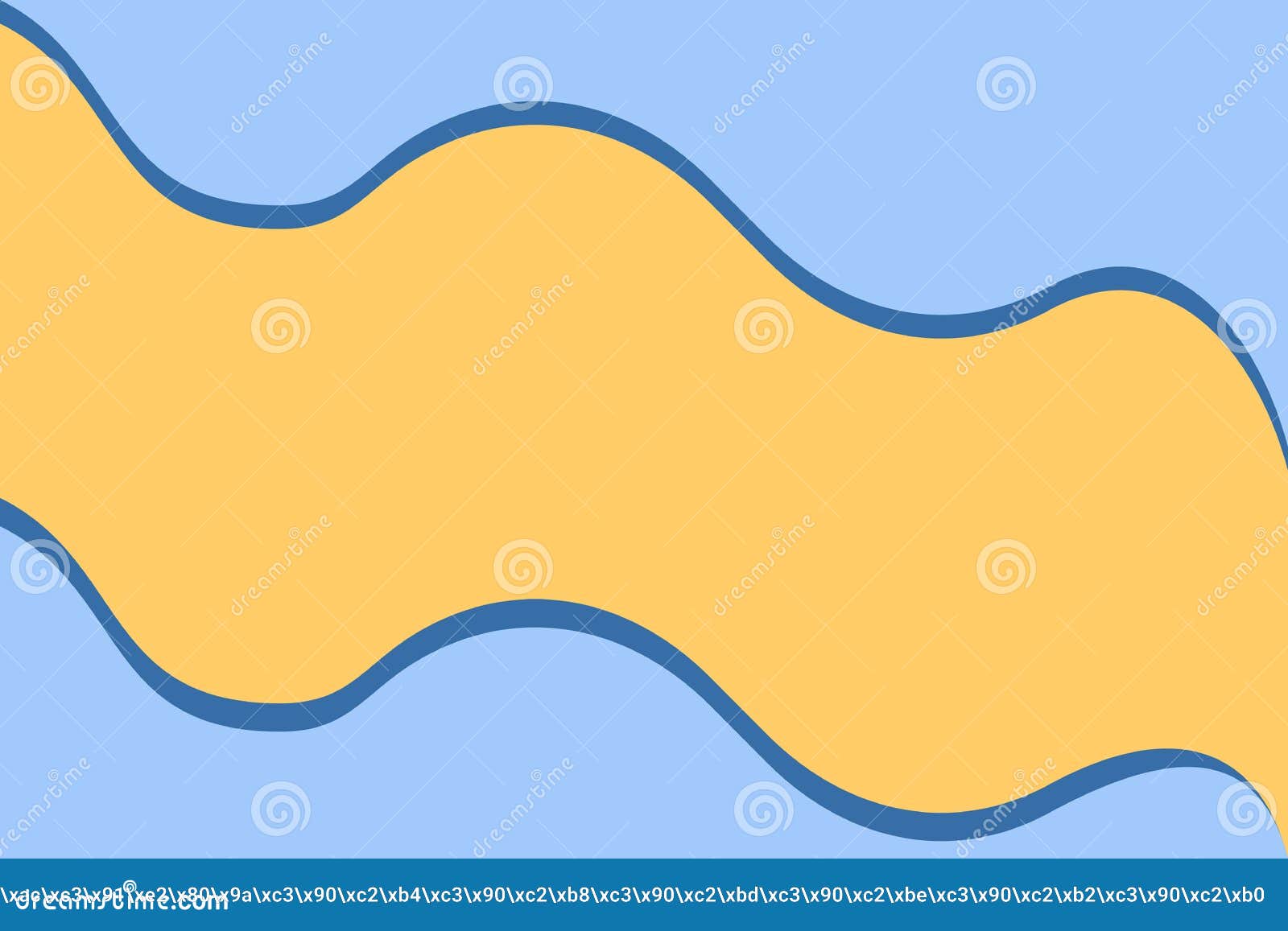 Abstract Background Blue-yellow Waves Stock Vector - Illustration of ...