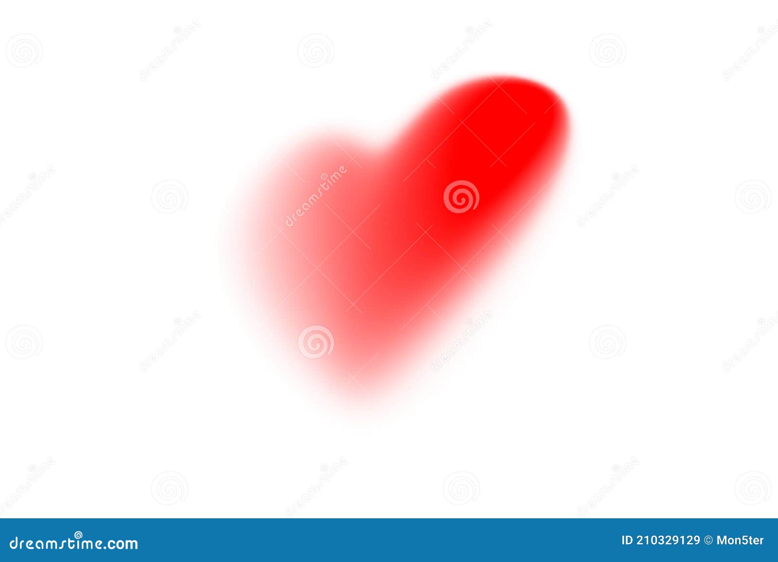 Abstract Background with Blurred Heart Shape on White Background. Stock ...