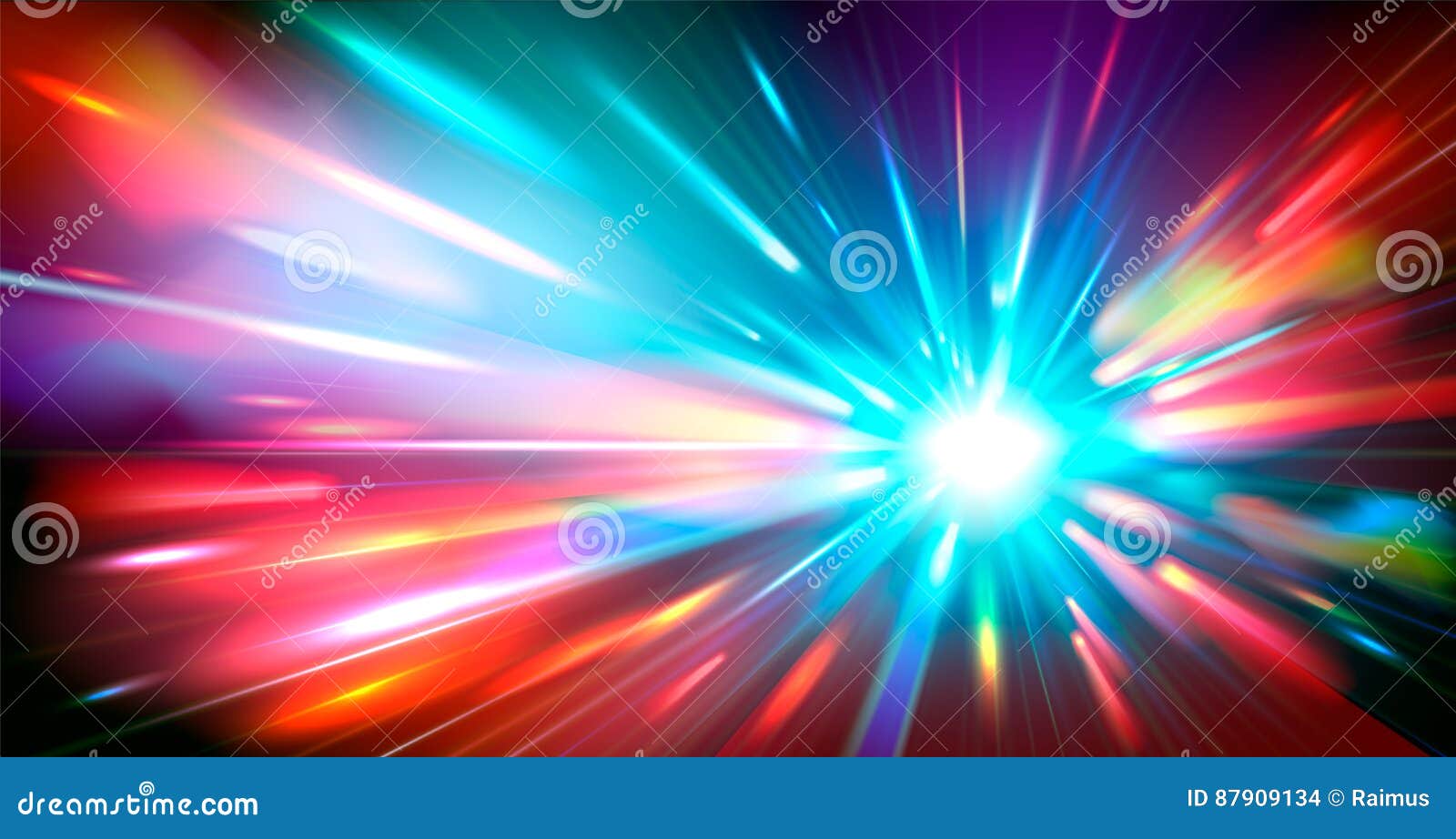 Magic Neon Light Curved Lines. Vector | CartoonDealer.com #31792313