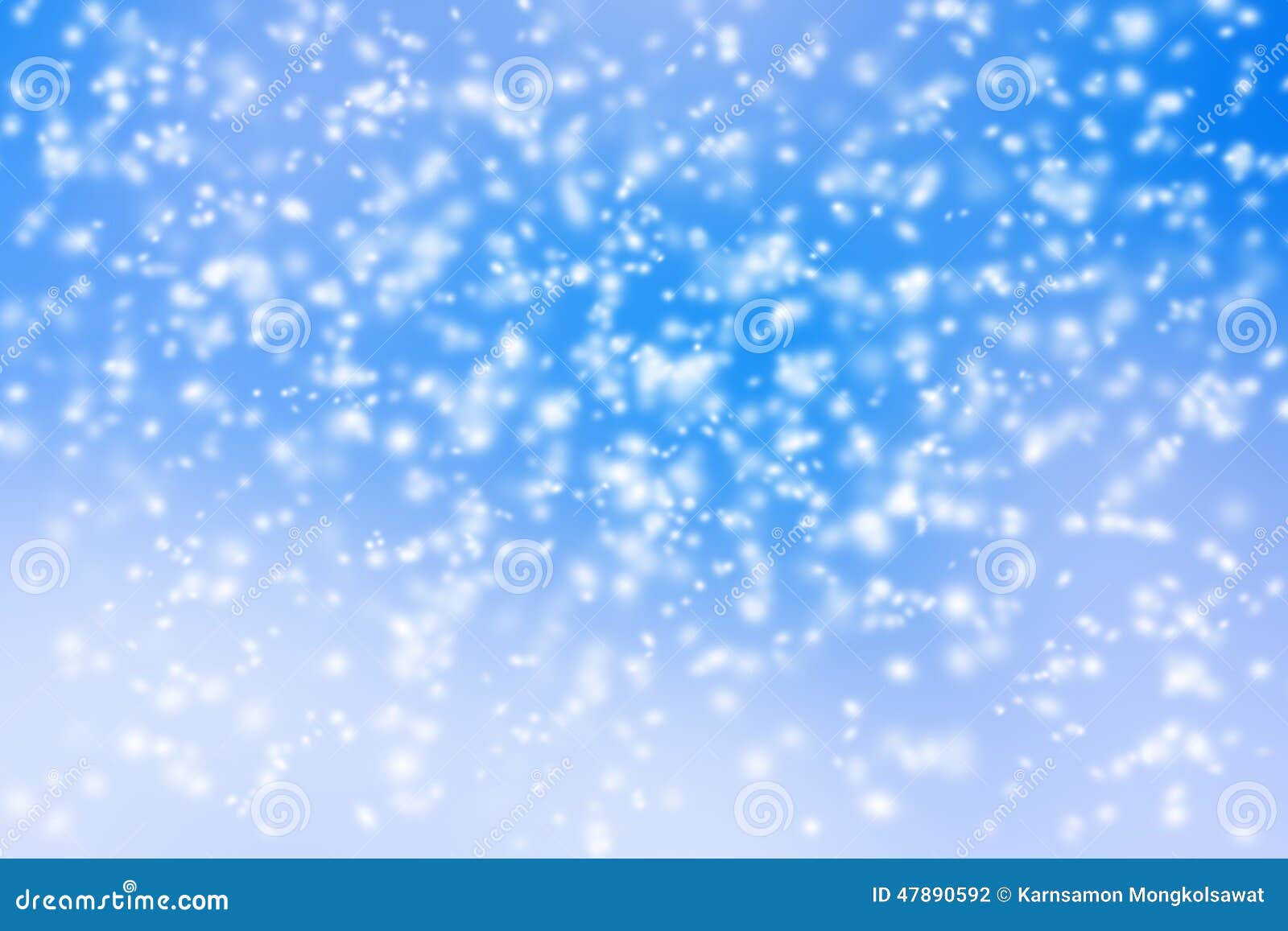 Abstract Background of Blurred Snow Storm on Blue Sky Stock Photo ...