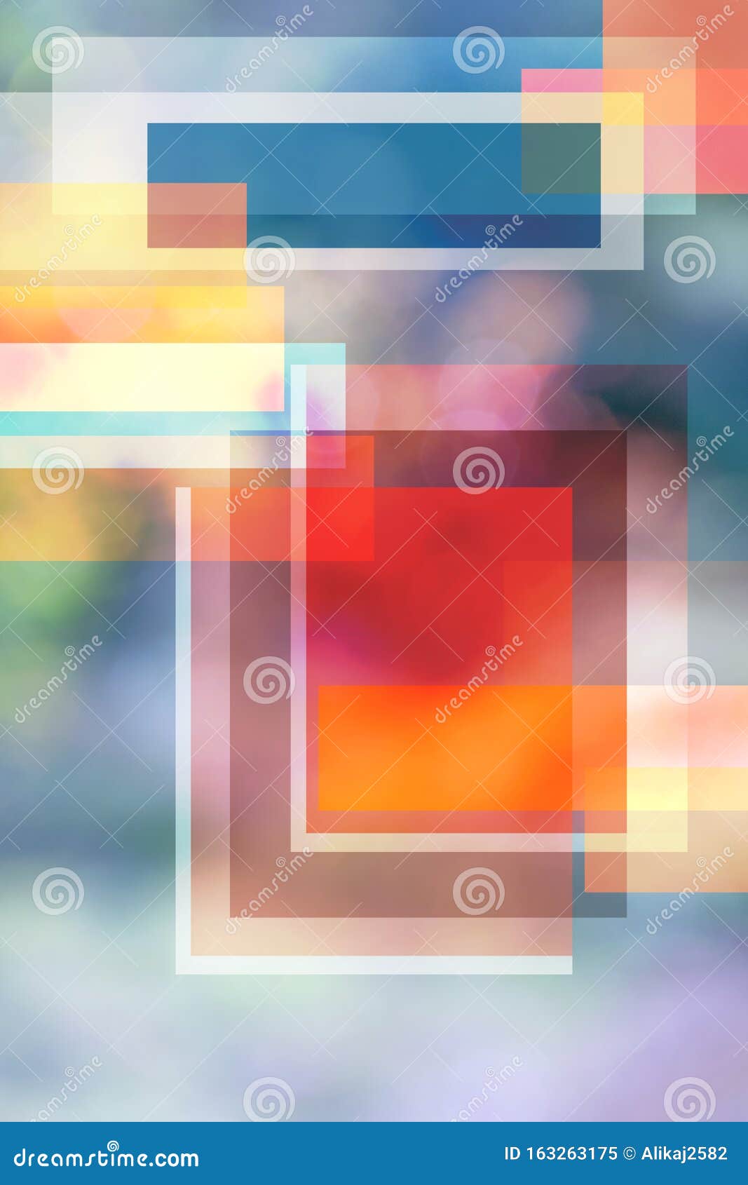 Abstract Background with Bold Colors and Graphic Elements. Glowing ...