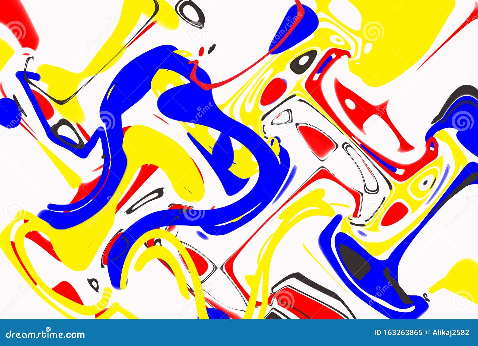 Abstract Background with Bold Colors and Graphic Elements. Glowing ...