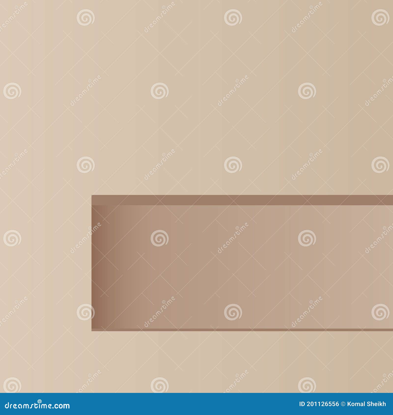 Abstract Background Box Place in the Room with Wall Corner Illustration ...