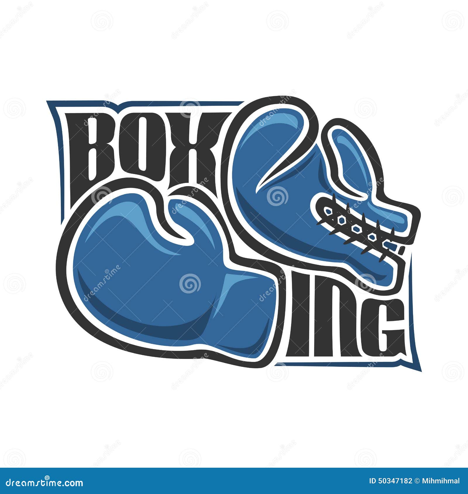 Abstract Background on the Boxing Theme Stock Vector - Illustration of ...