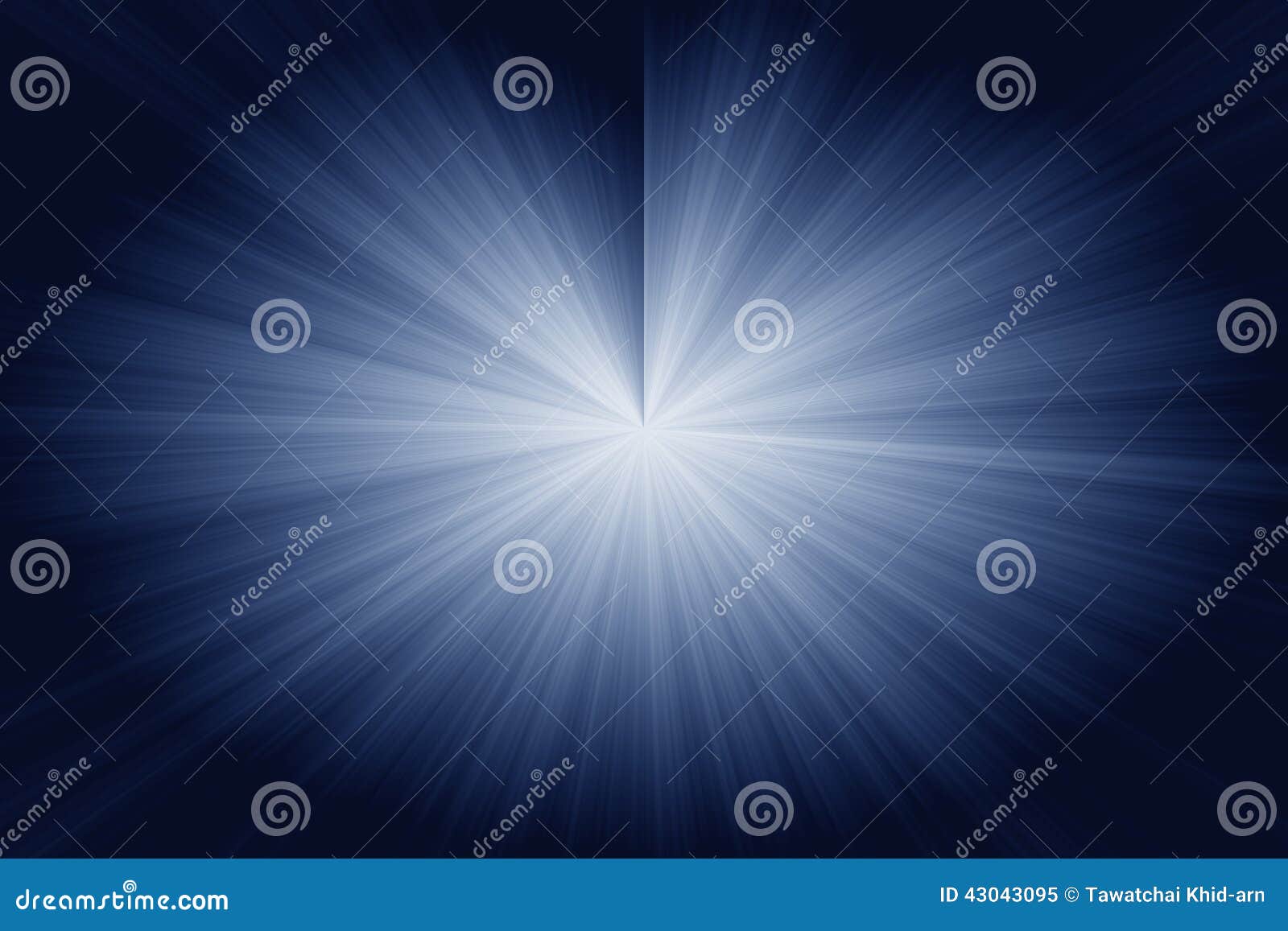 Abstract Background with Bright Blue Burst Stock Illustration ...