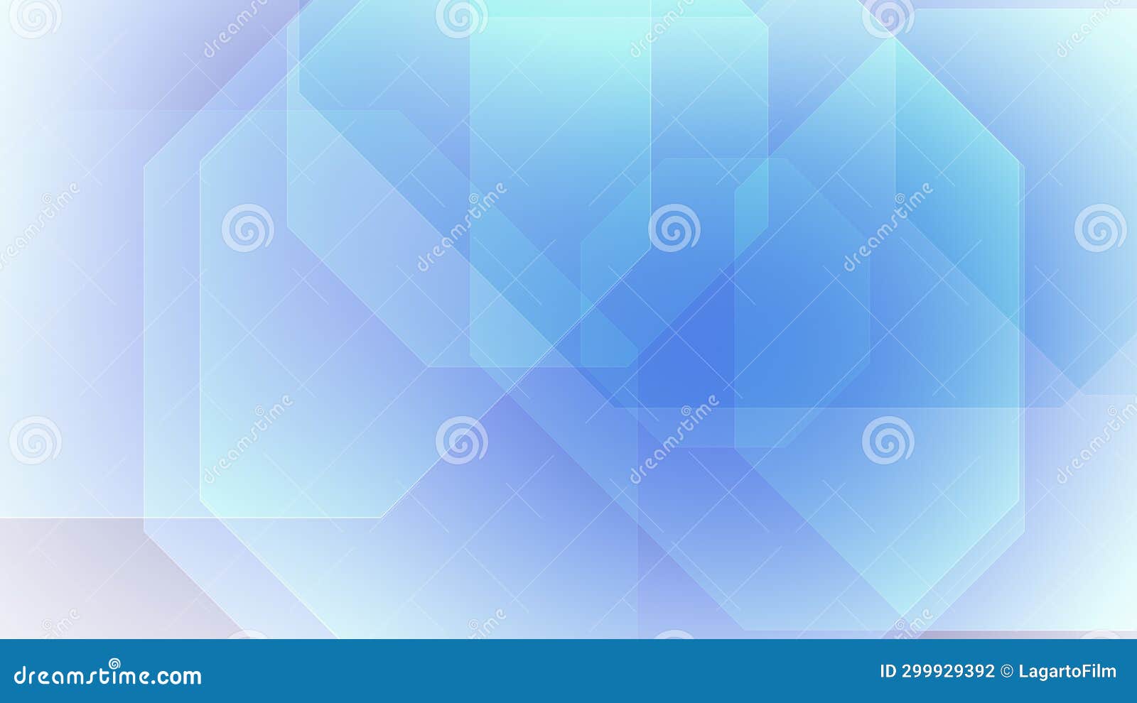 Blue Geometric Octagon Pattern on White Contemporary and Modern ...