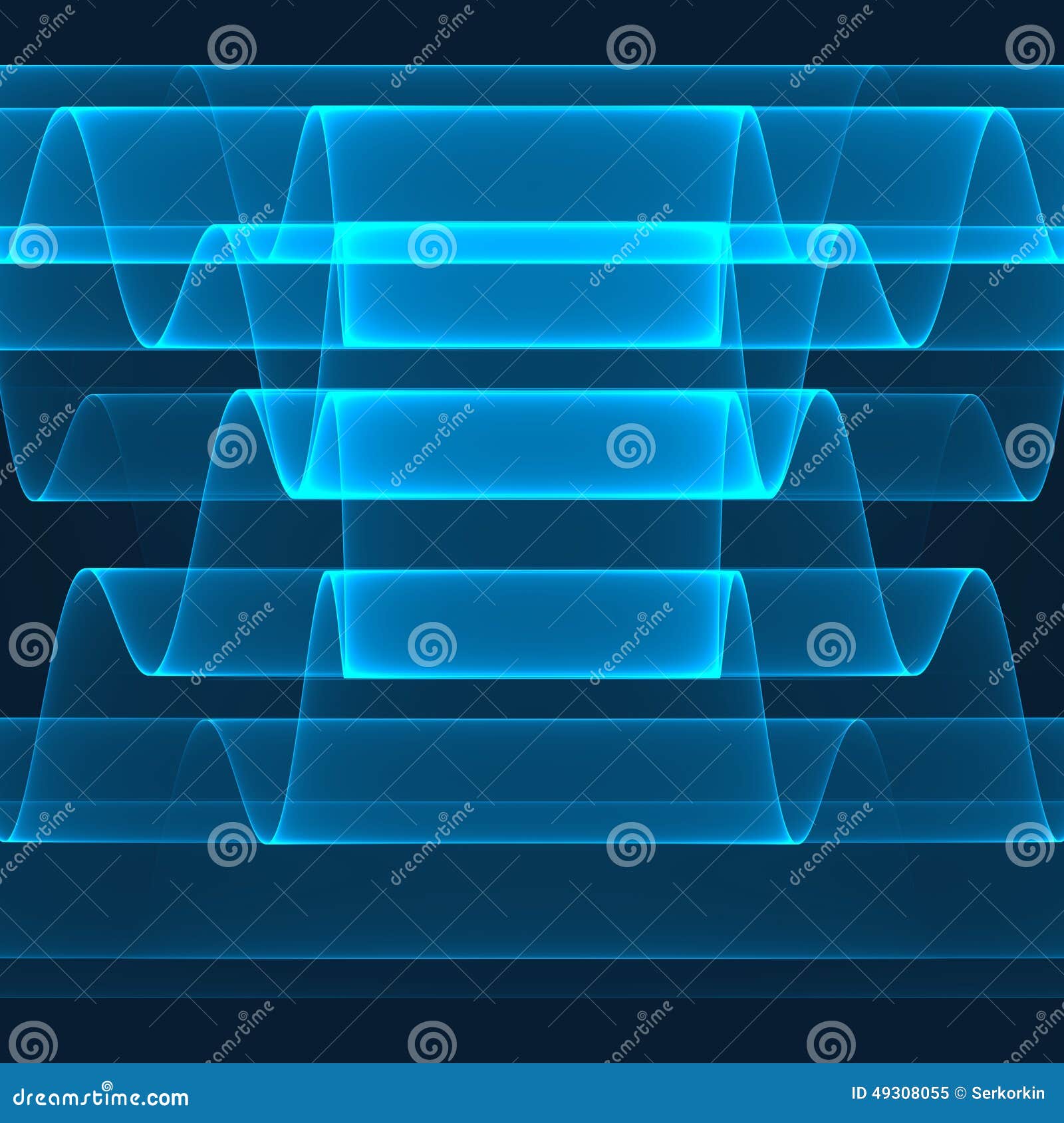 Abstract Background. Bright Blue Stripes on the Dark Blue Background ...