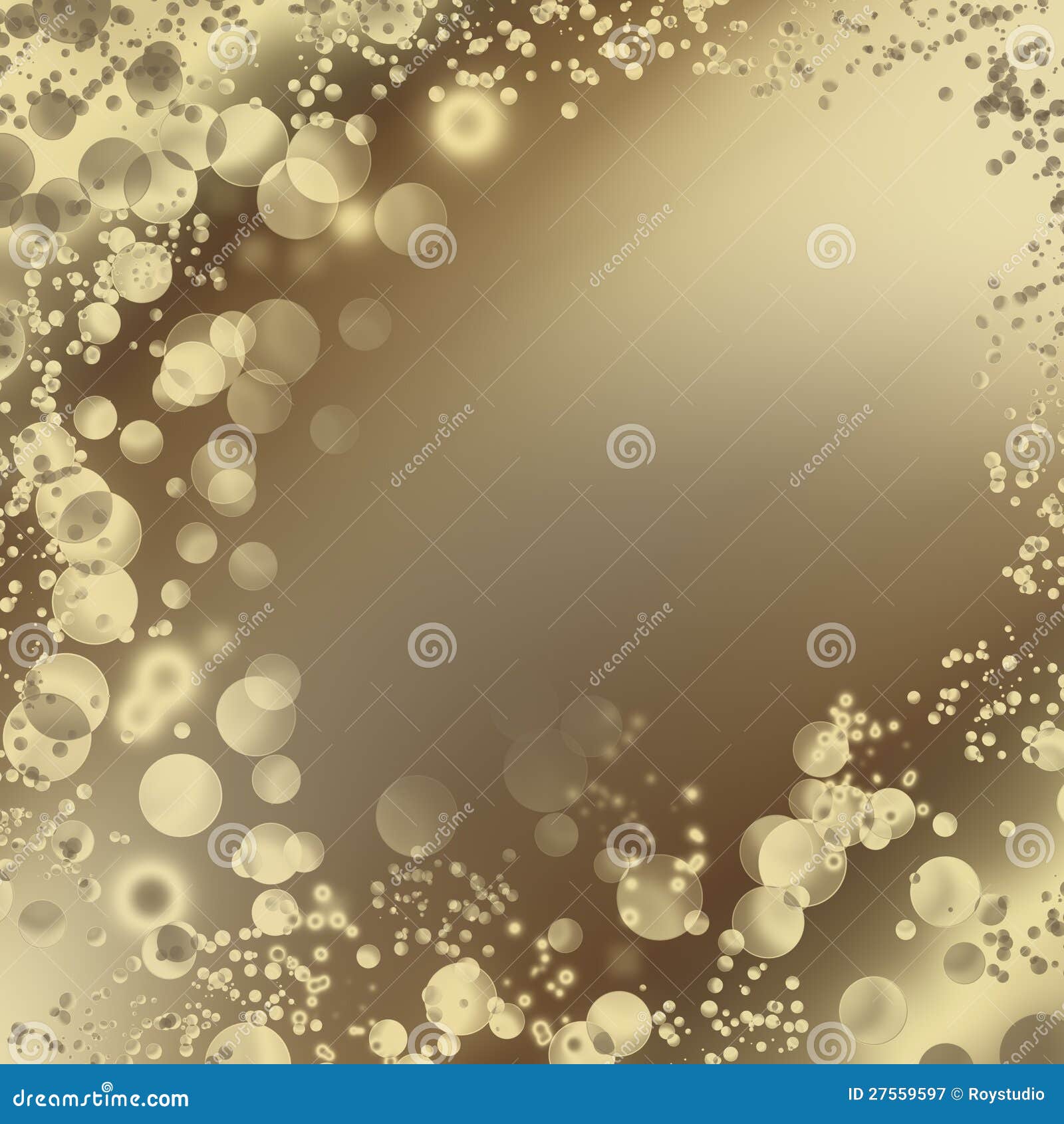 Abstract Background with Bright Bubbles Stock Illustration ...